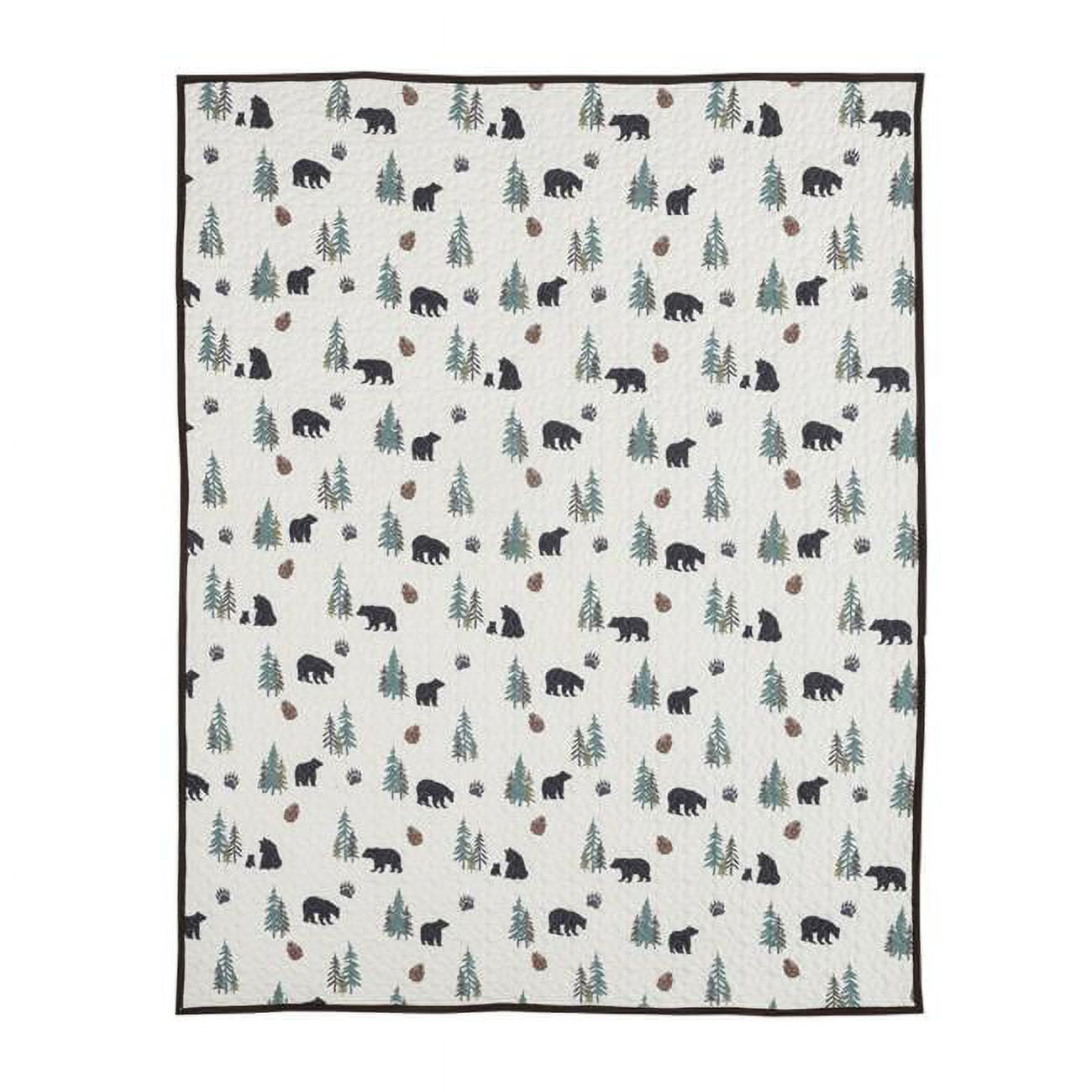 De Leon Collections Sunland Bear Black Bear Forest Print Decorative ...