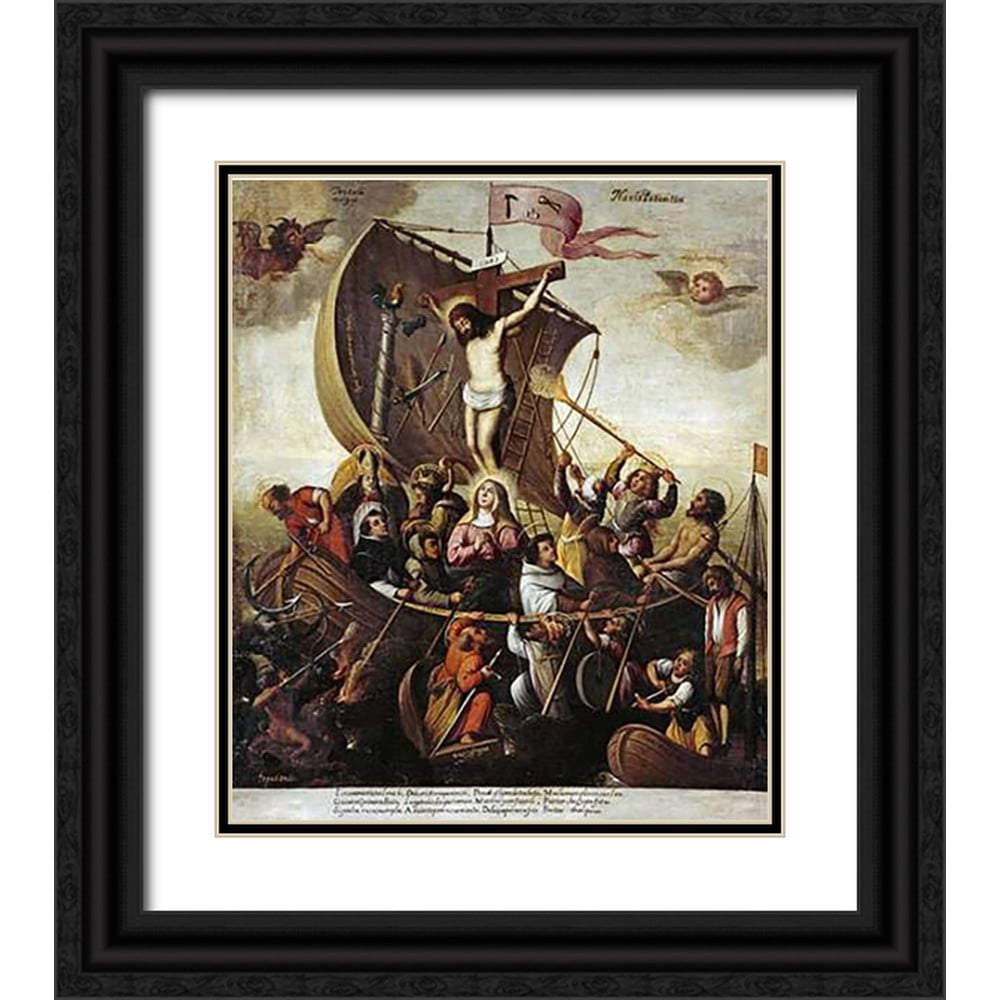De Loarte, Alejandro 15x17 Black Ornate Wood Framed with Double Matting ...