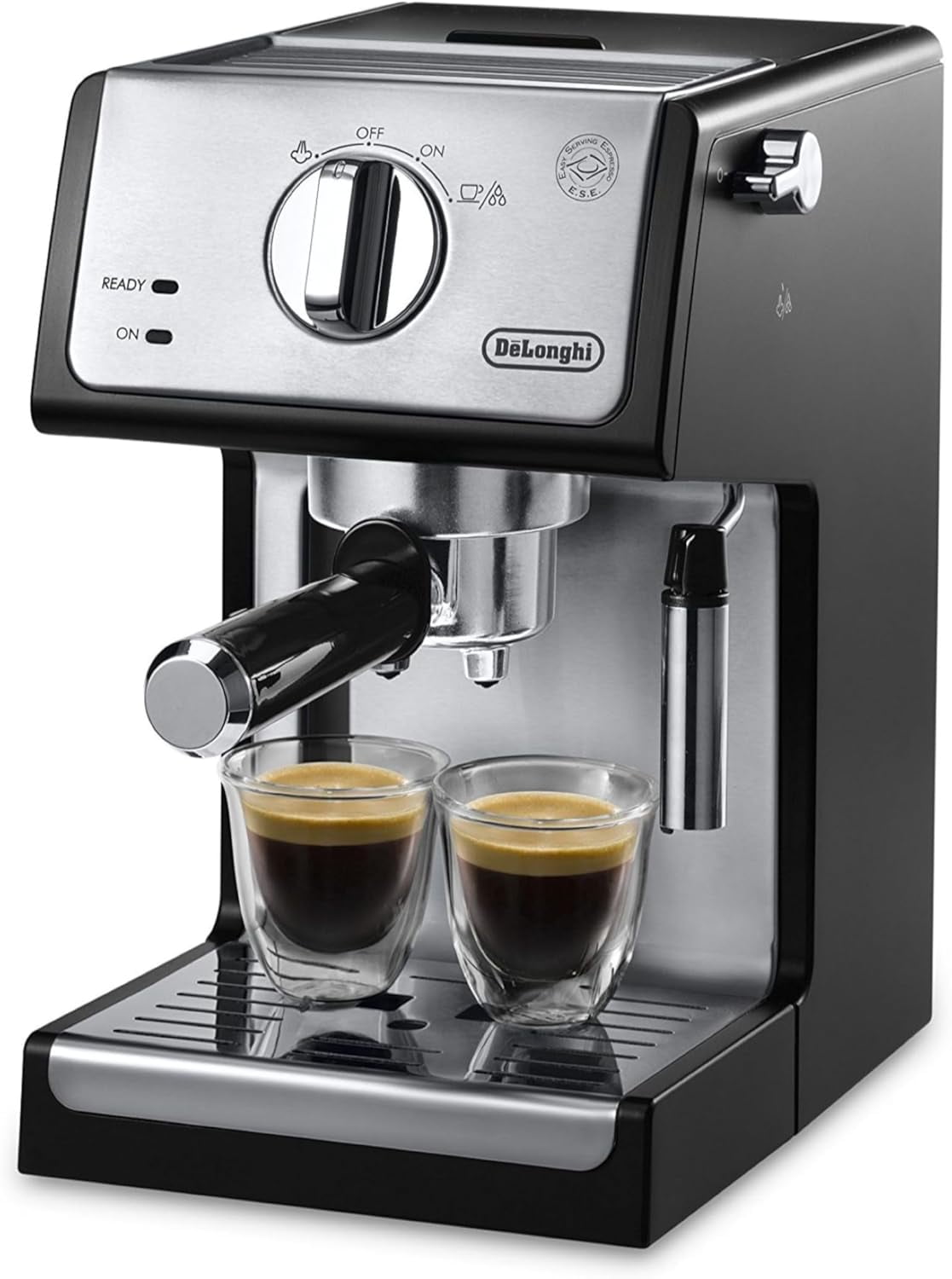 De'Longhi 15-Bar Pump Espresso Machine with Manual Milk Frother for ...