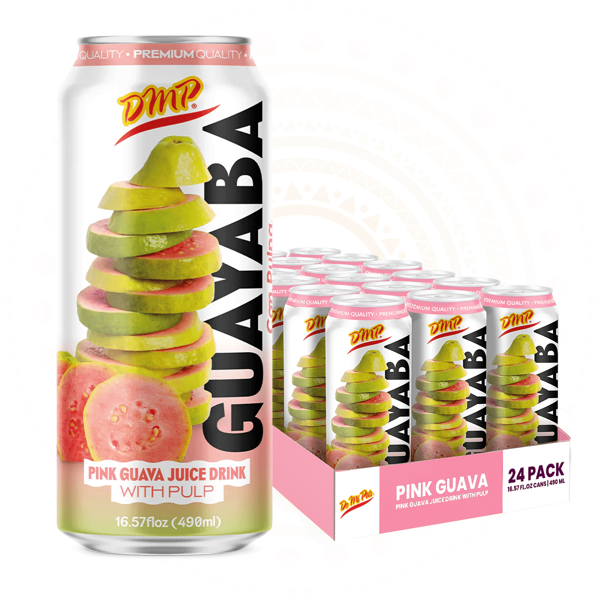 De Mi Pais Guava Juice with Pulp & Fruit Chunks,Canned Juice 16.57 Fl ...