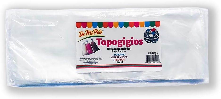 De Mi Pais Topogigios Ice Cream Bags – Perfect for Bolis, Popsicles ...