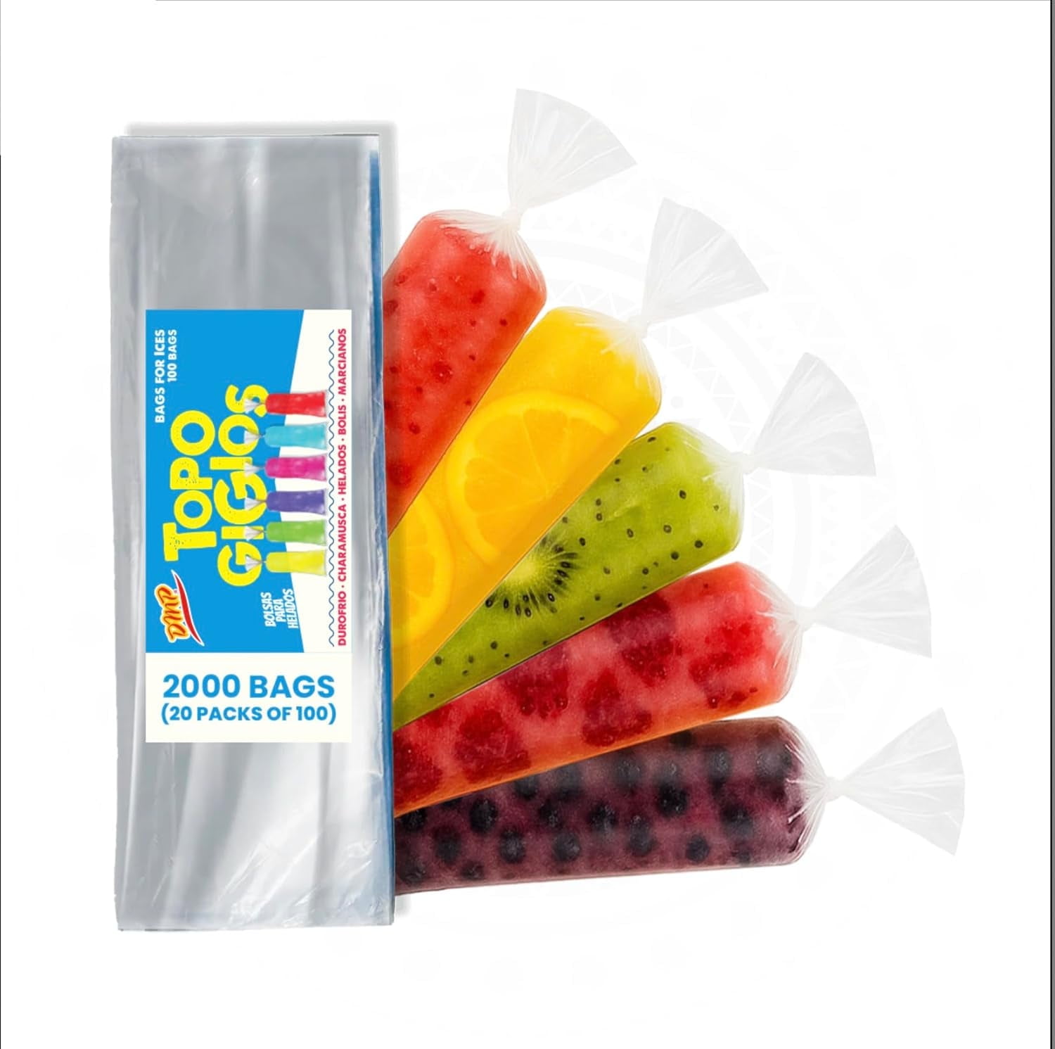 De Mi Pais Topogigios Ice Cream Plastic Bags, for Bolis & Popsicles ...