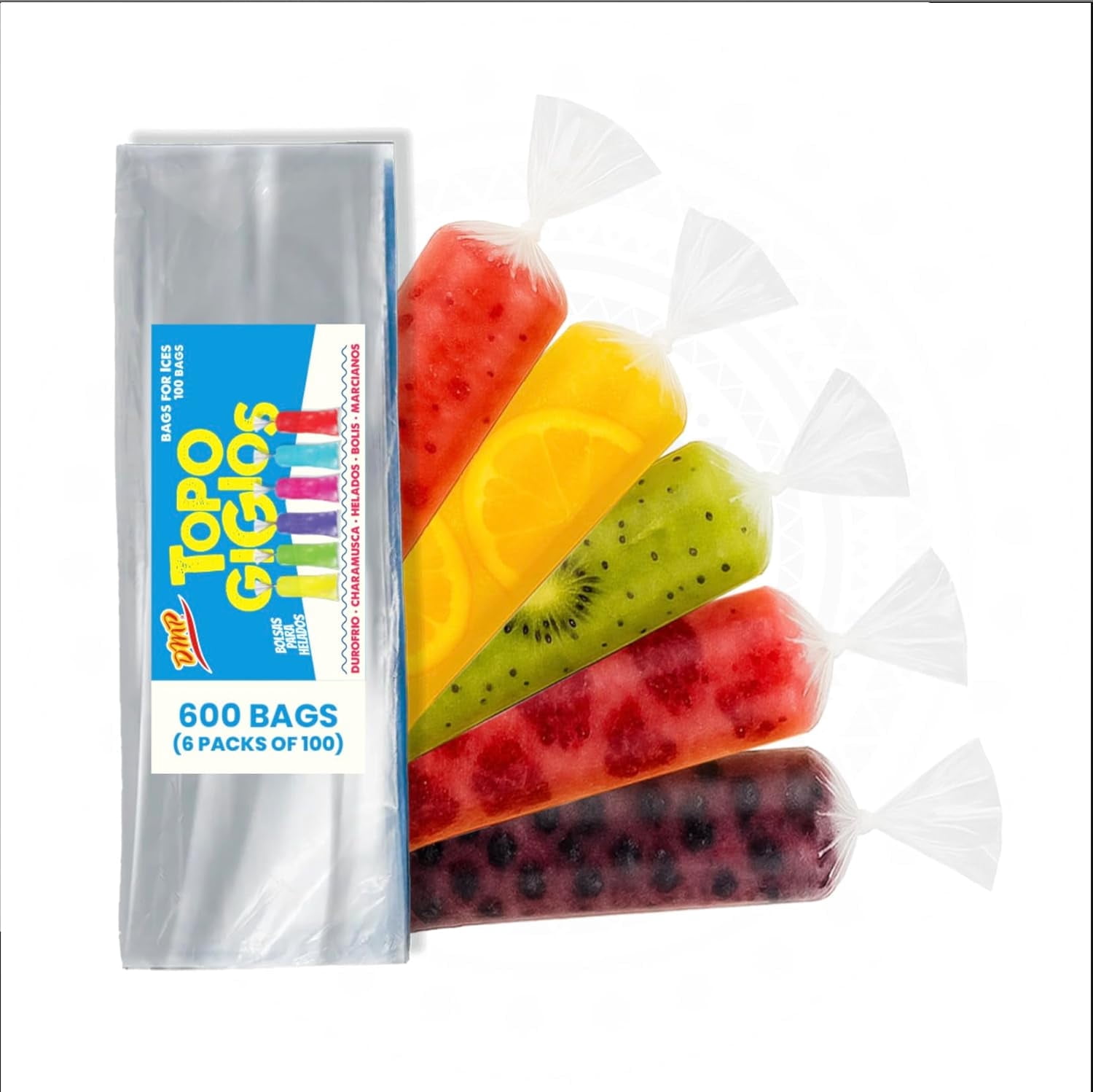 De Mi Pais Topogigios Ice Cream Plastic Bags, for Bolis & Popsicles ...