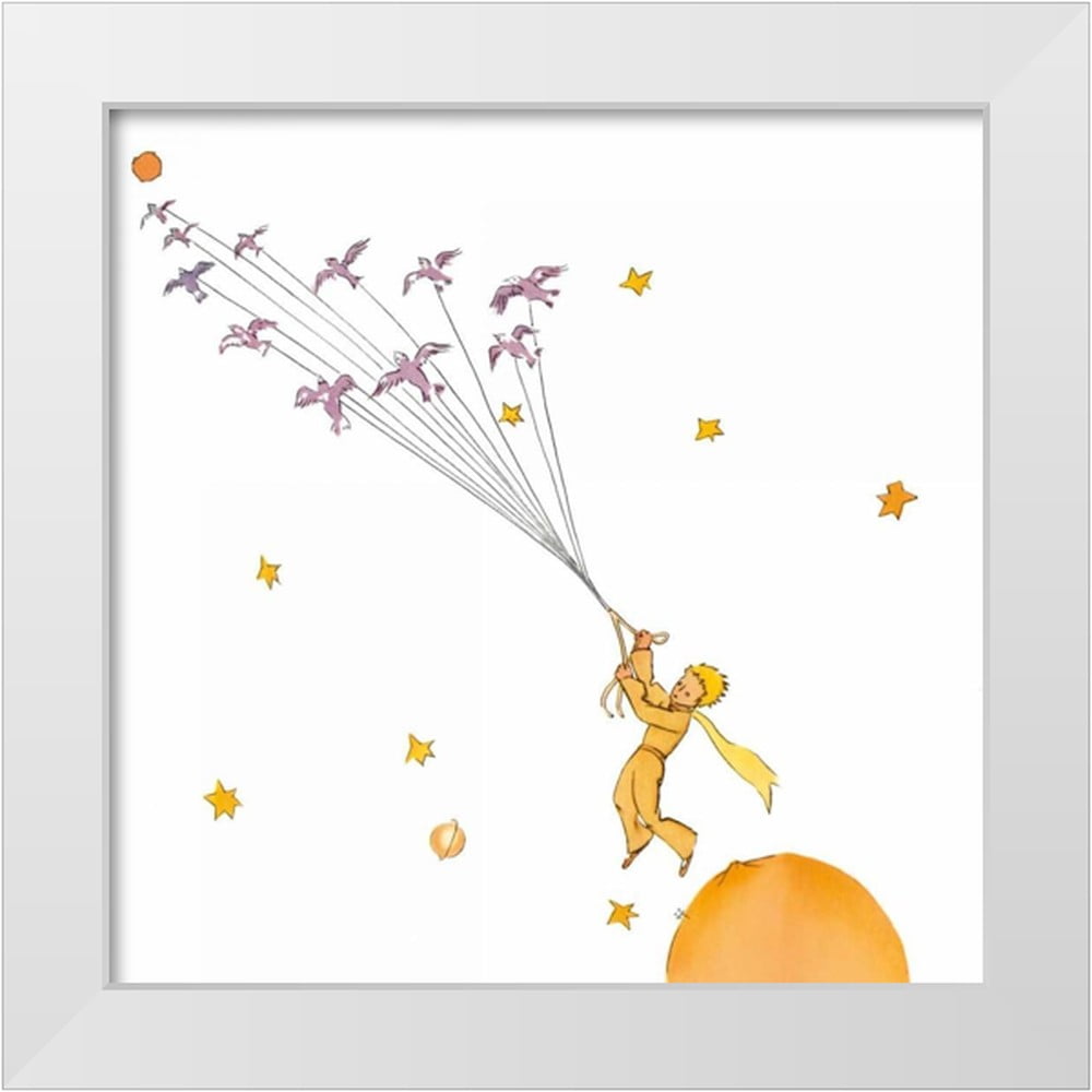 De Saint-Exupery, Antoine 15x15 White Modern Wood Framed Museum Art ...