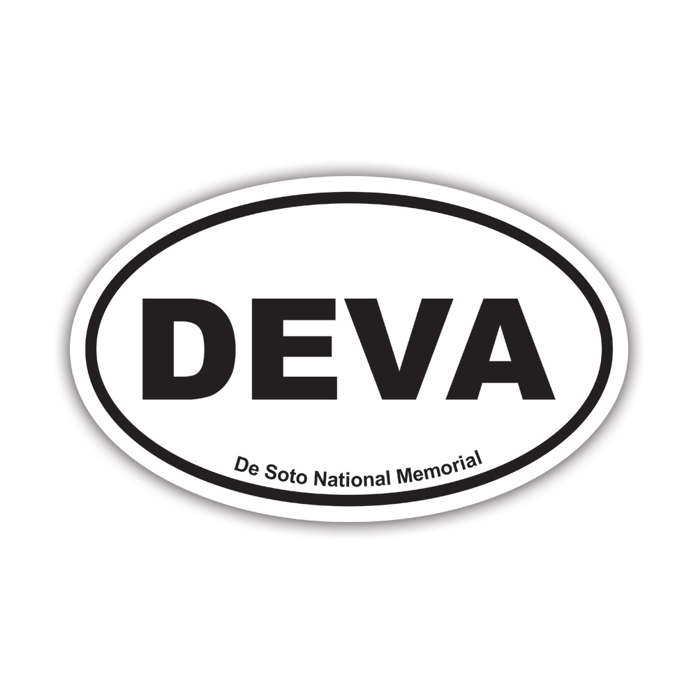 De Soto National Memorial DEVA Oval Sticker Decal - Self Adhesive Vinyl ...