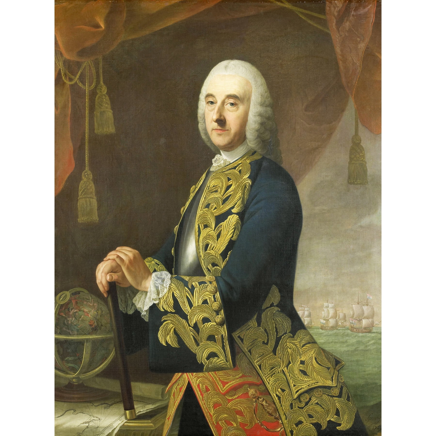 De Spinny Portrait Admiral Henry Line Lager Extra Large XL Wall Art ...