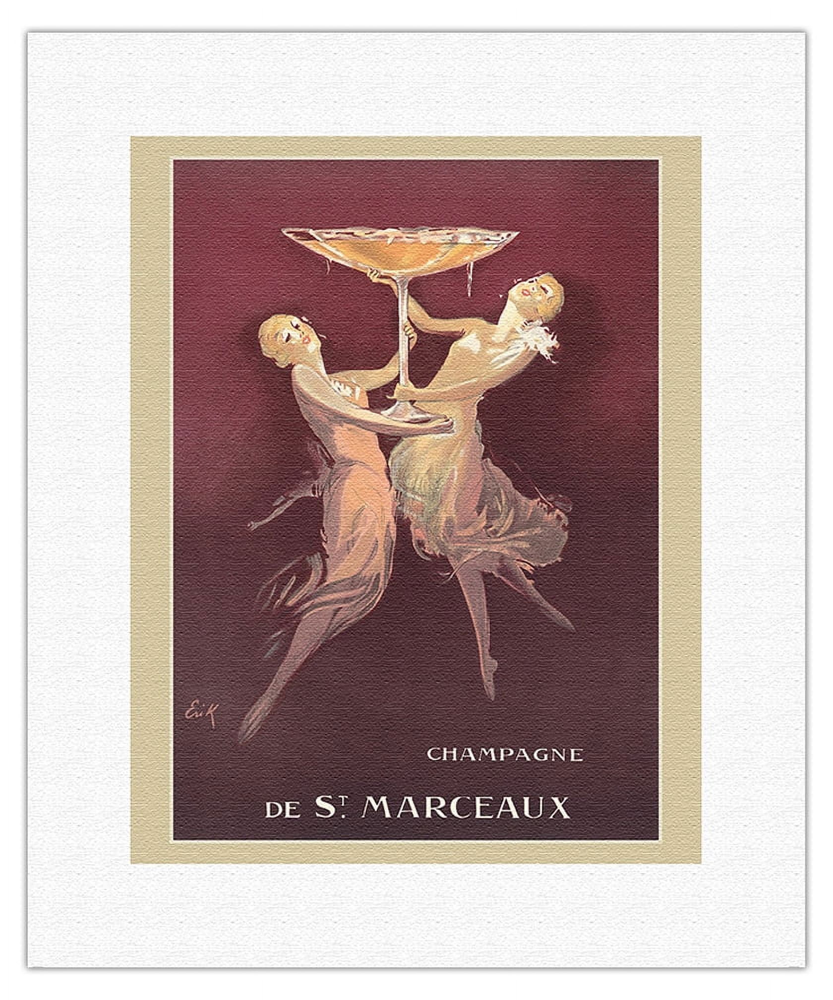 De St. Marceaux - French Champagne - Vintage Advertising Poster by Erik ...