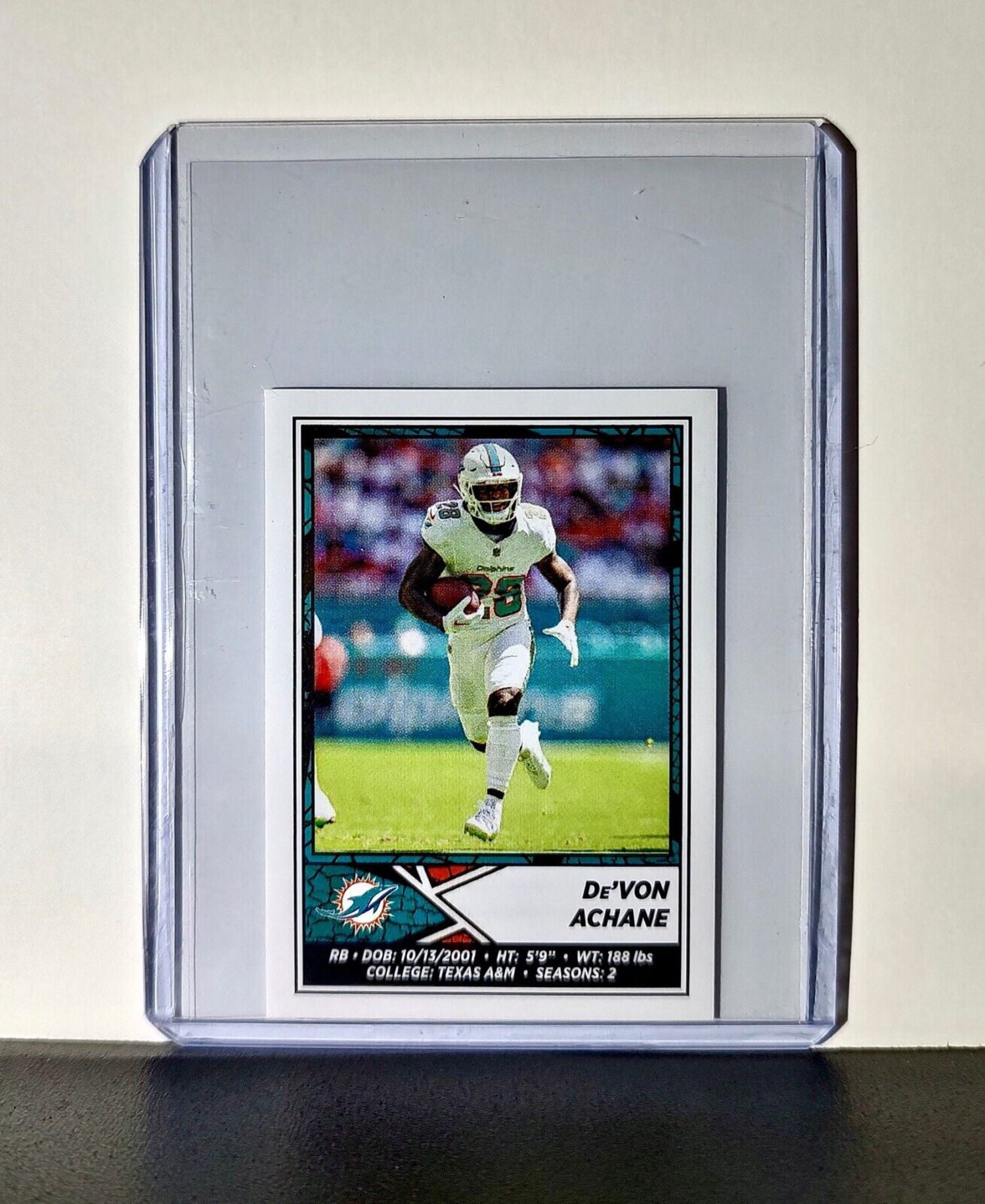 De'Von Achane 2024 Panini NFL Sticker #60 Miami Dolphins - Walmart.com