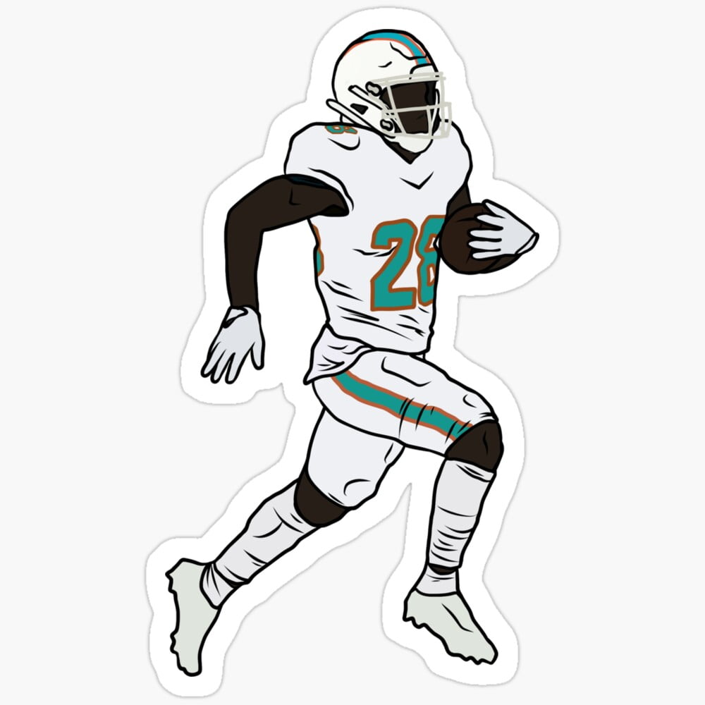 De'Von Achane Running Sticker Phone Decal Water Bottle Stickers Car ...