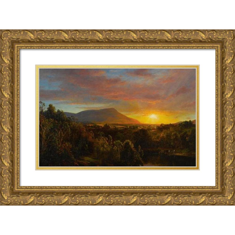 De Witt Clinton Boutelle 14x11 Gold Ornate Wood Frame and Double Matted ...
