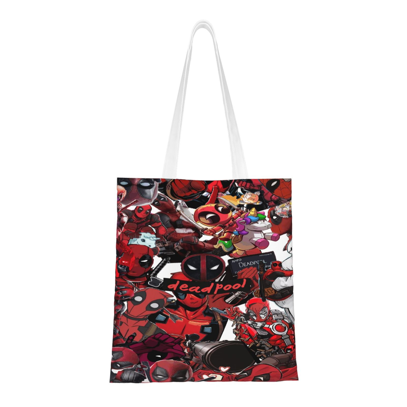 De_adpool Canvas Tote Bag Study Bag Reusable Grocery Bags Shopping Bags ...