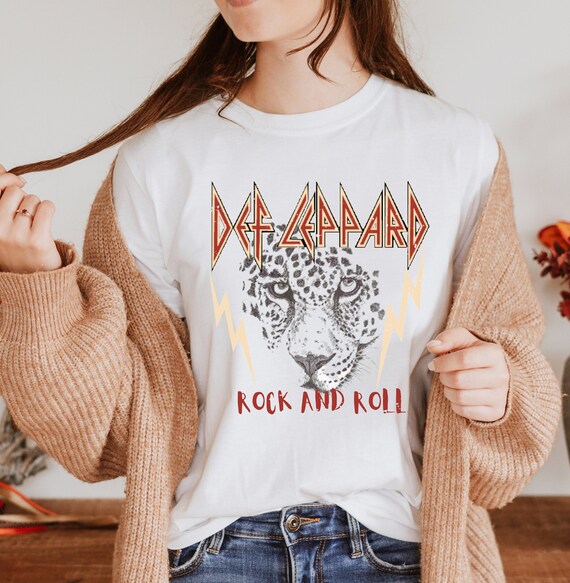 De.f Le.pp.ard Rock Band I Love Rock And Roll T Shirt Design Shirt ...