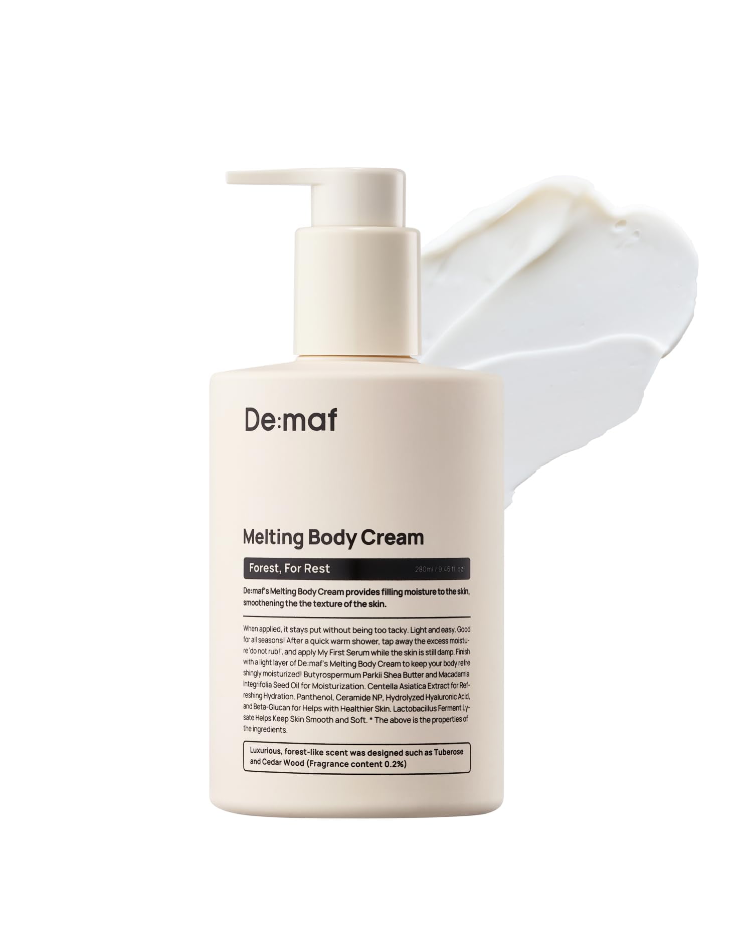 De:maf Forest For Rest DPF11 Melting Body Cream - Nourishing Korean ...