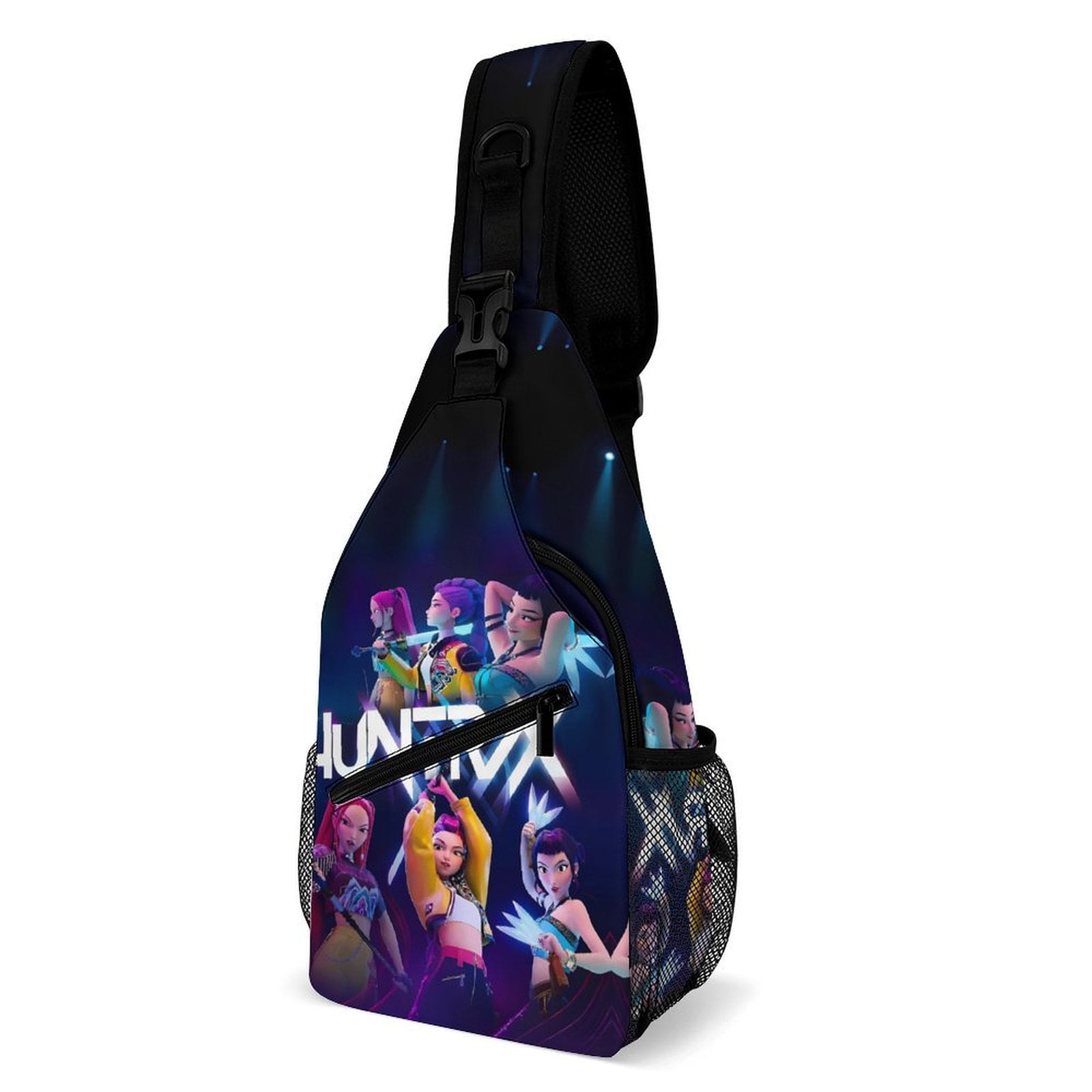 De'mon+K+POP+Hunters Crossbody Backpack For Men Women Sling Bag Cartoon ...