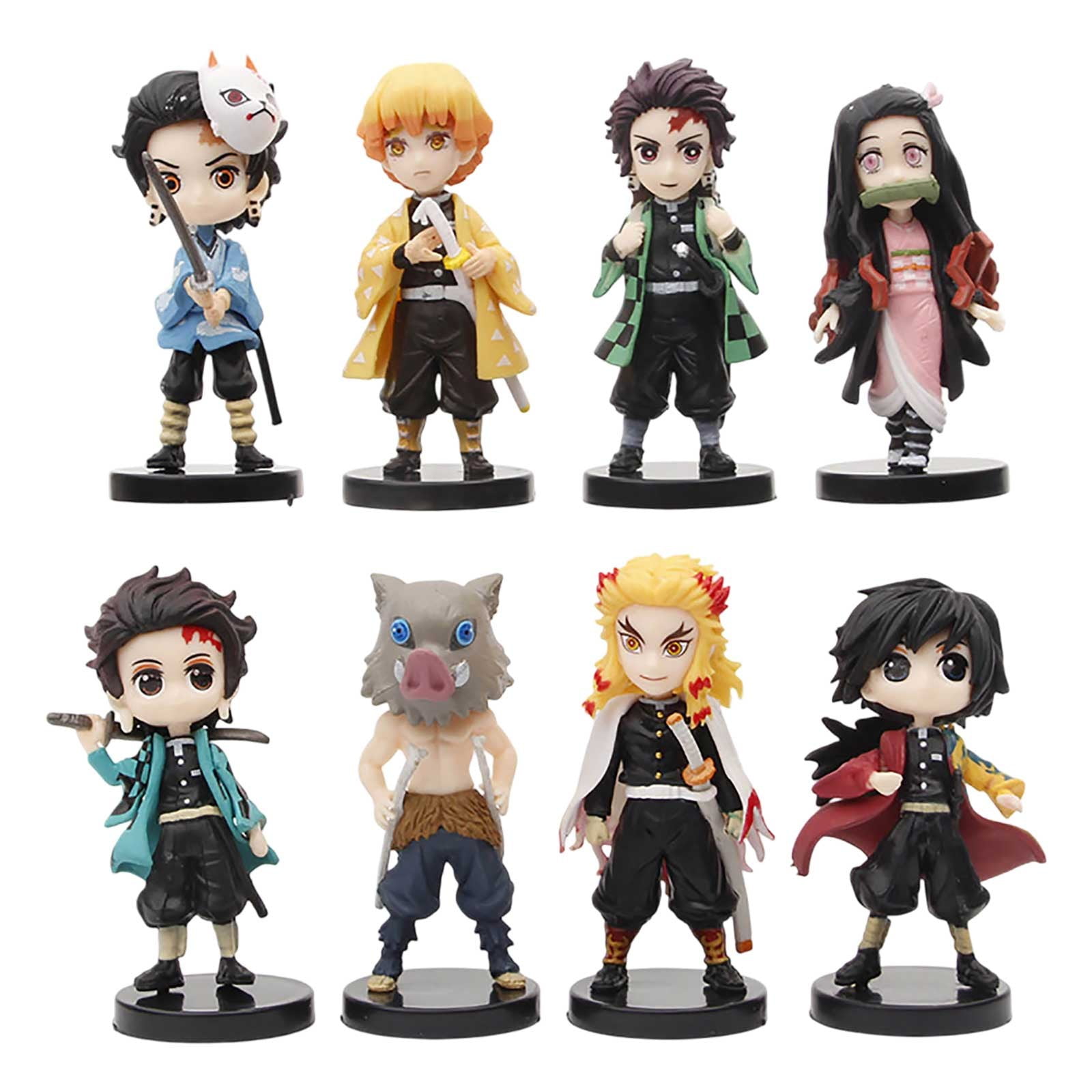 De mon Sla yer 8pc PVC Figurine Set - Official Licensed, Soft Texture ...