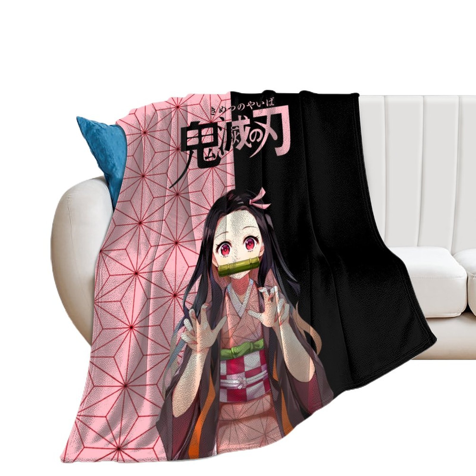 De-mon Sla-yer Blanket Throw Stuff Nez-uko Blankets Merch Warm ...