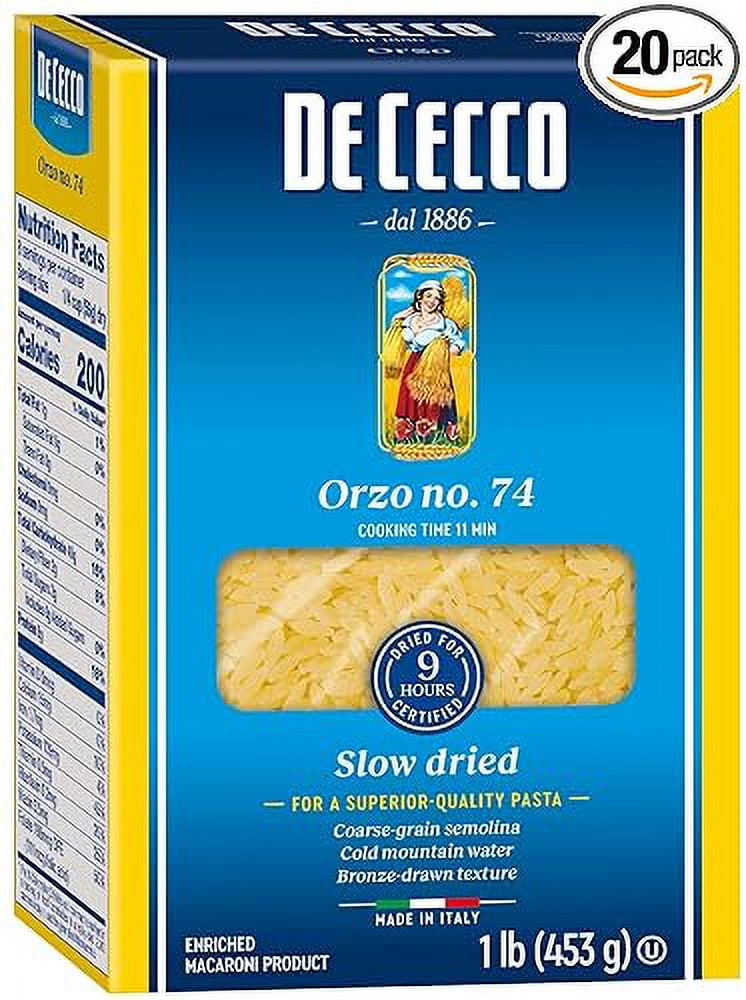 DeCecco Pasta, Riso, 16-Ounce Boxes (Pack of 20) - Walmart.com