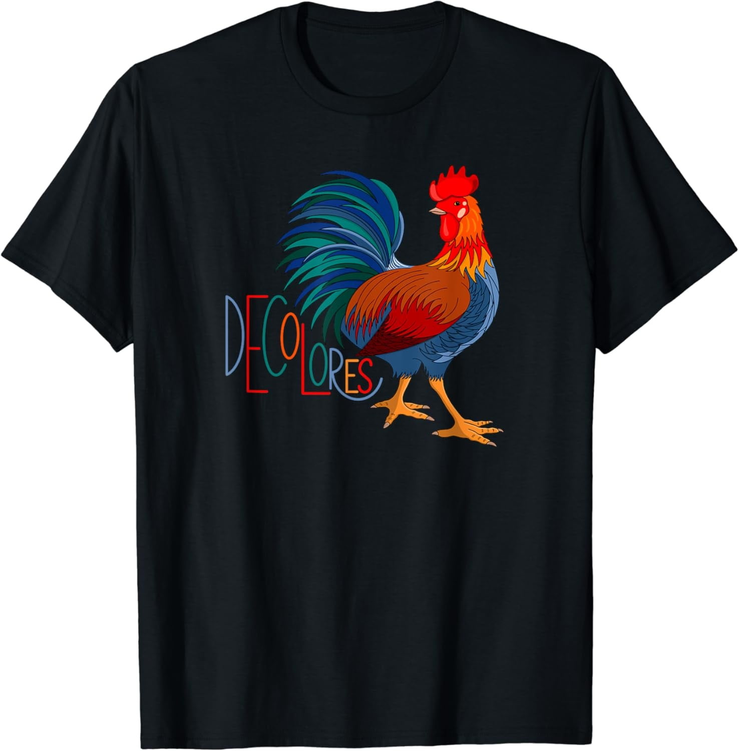 DeColores Cursillo Rooster T-Shirt - Walmart.com