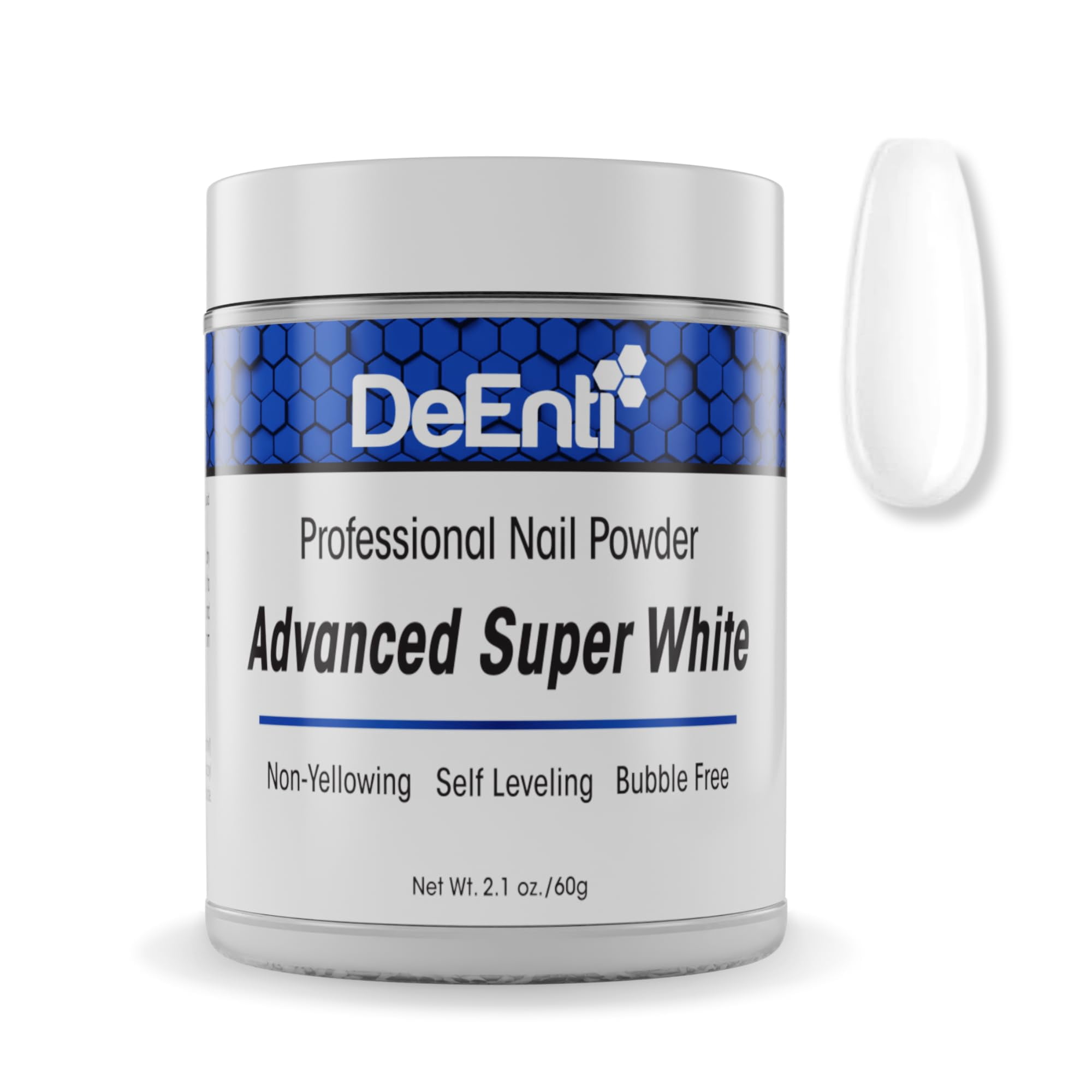DeEnti Acrylic Nail Powder, AIF9 2oz Bright White Acrylic Powder Dip ...