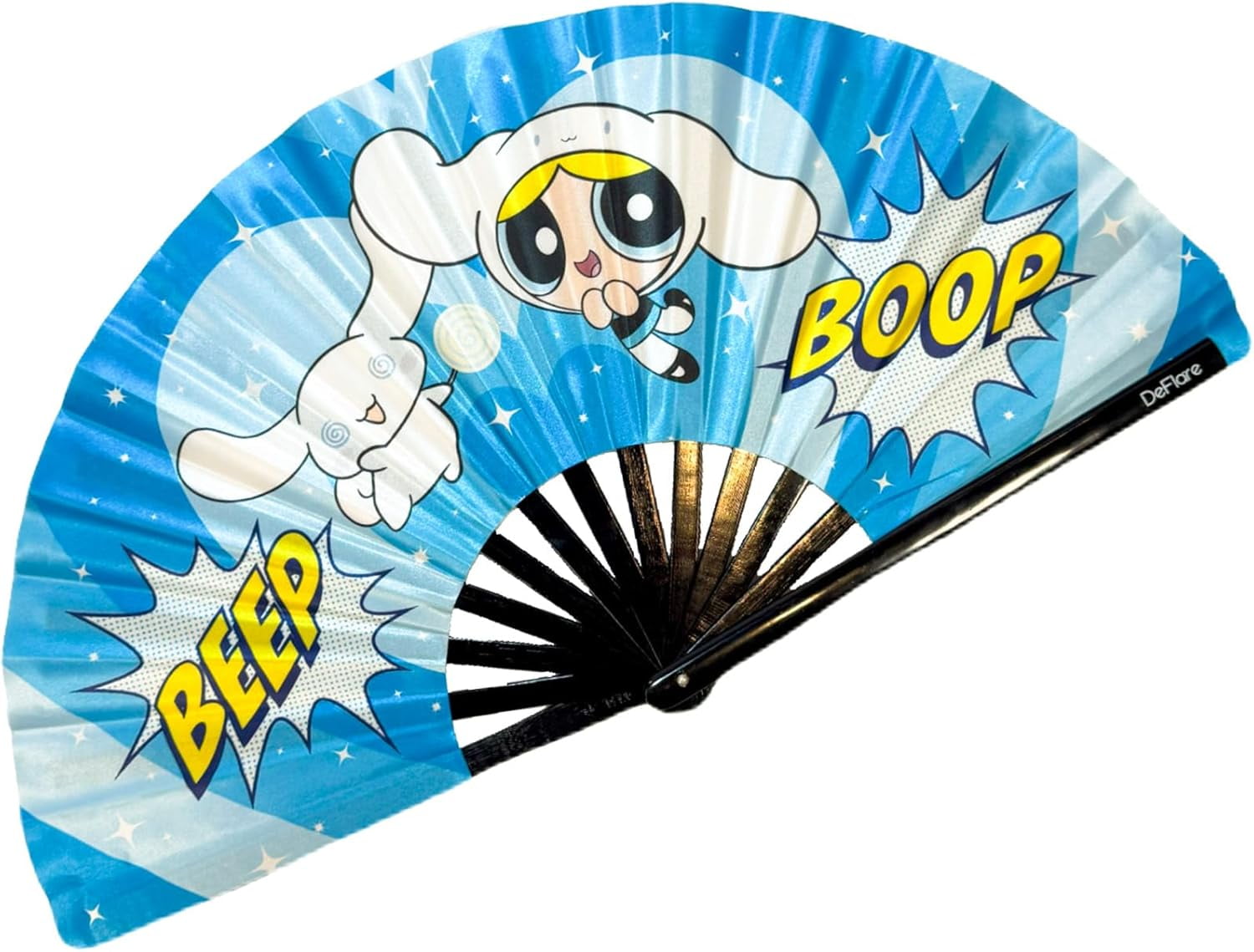 DeFlare | Kawaii Rave Fan | Large Hand Fan | Festival Gear & Accessory ...