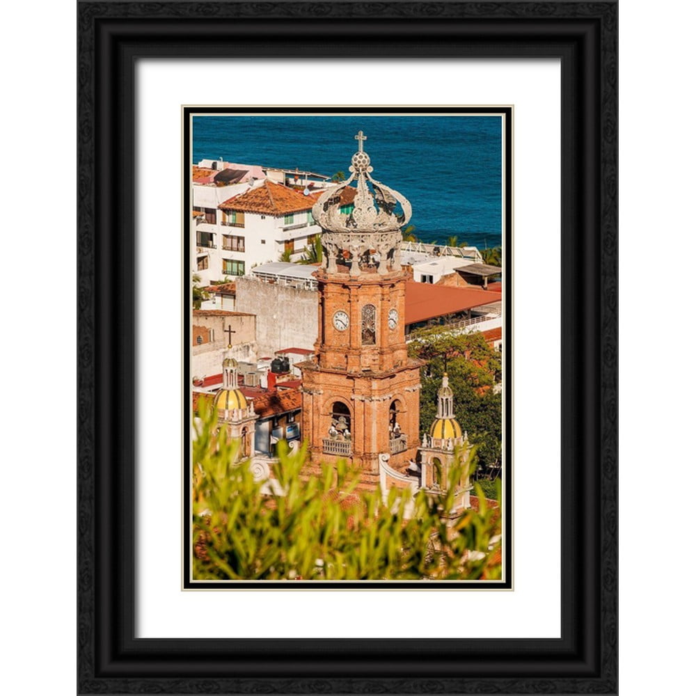 DeFreitas, Michael 17x24 Black Ornate Wood Framed with Double Matting ...