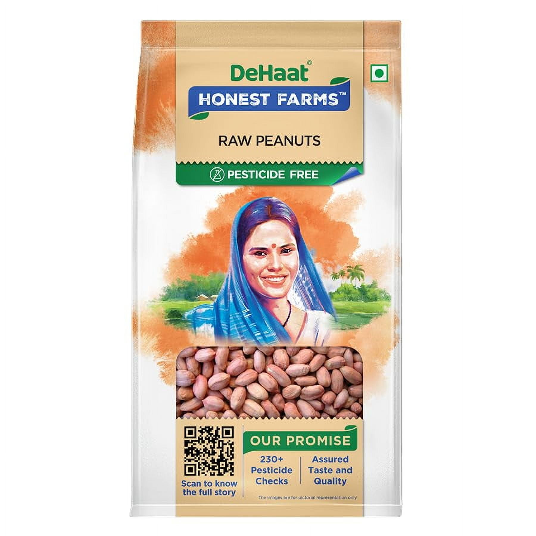 DeHaat Honest Farms Pesticide SSF20 Free Raw Unsalted Peanuts | Healthy, Plant Based Protein ...