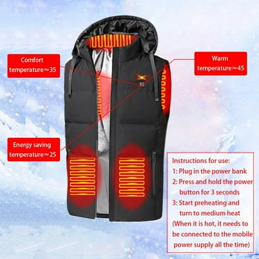 ORORO Men's Electric Warming Fleece Vest with Functional Weather ...
