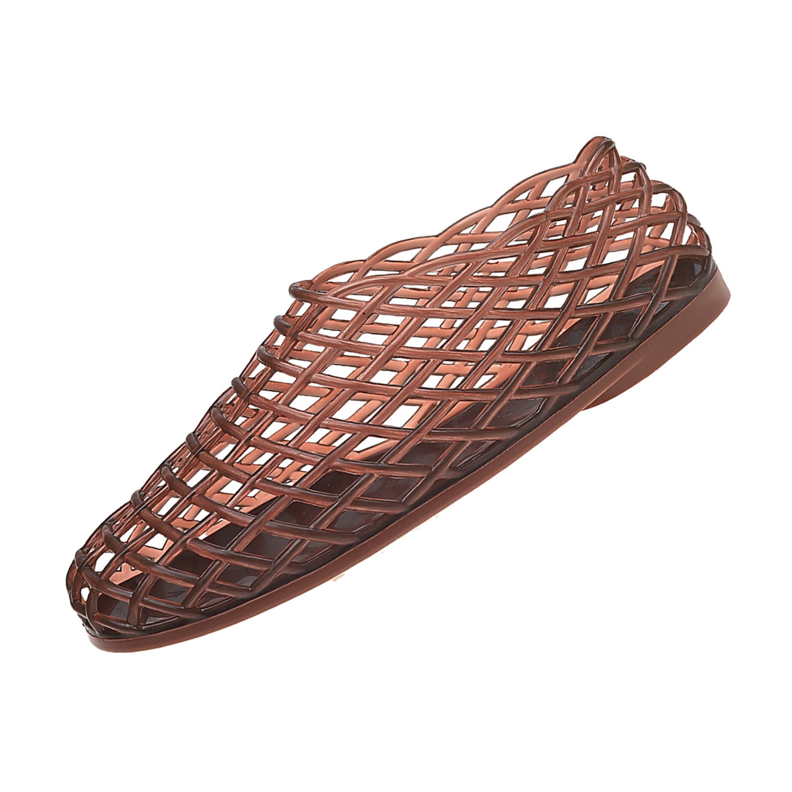 DeHolifer Jelly Ballet Flats for Women Mesh Jelly Sandals Comfottable ...