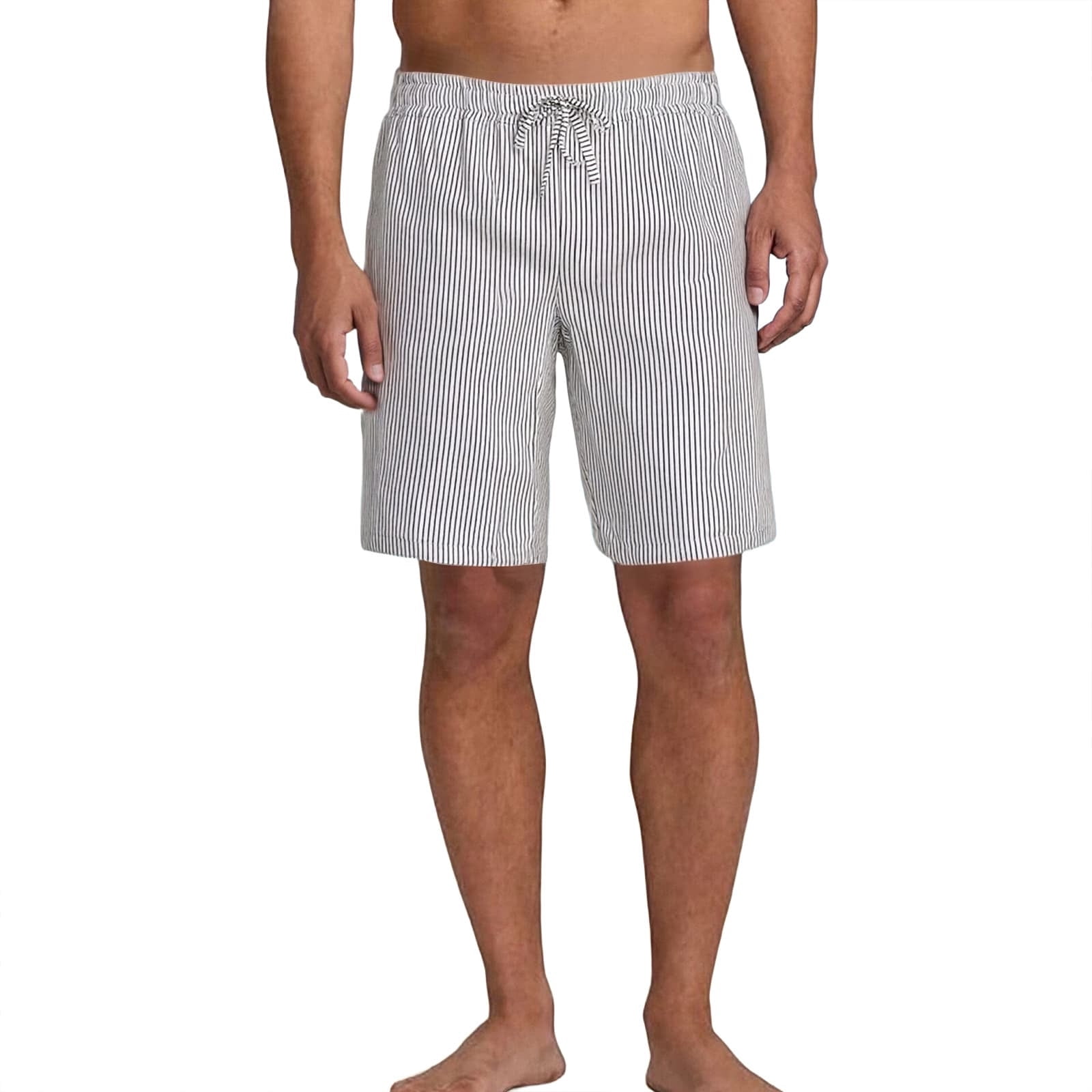 DeHolifer Men's Beach Cargo Shorts Waist with Drawstring Lightweight ...