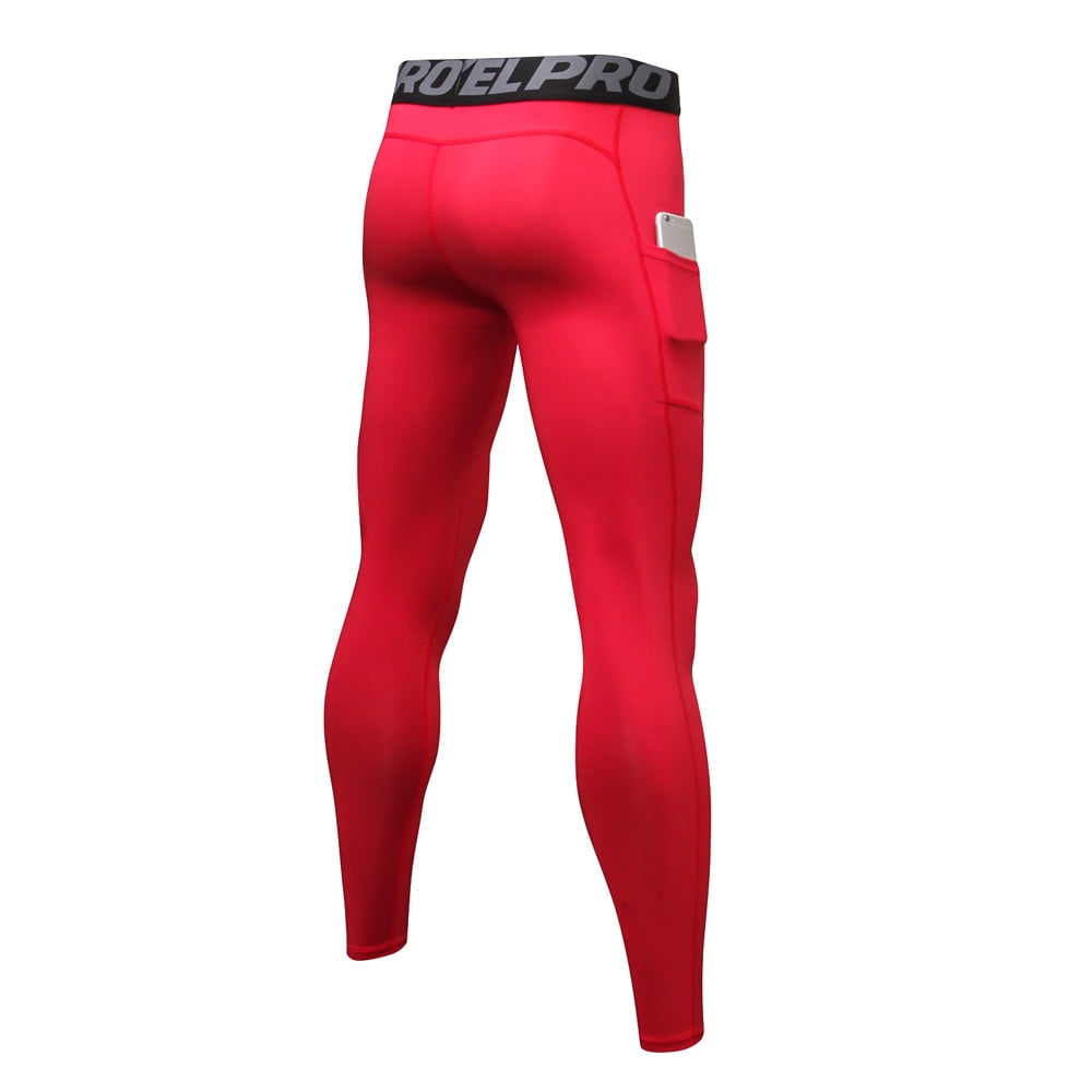 DeHolifer Men's Compression Pants Running Tights Workout Leggings ...