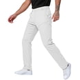 DeHolifer Men's Pants Elastic Waisted Button Solid Color Lightweight ...
