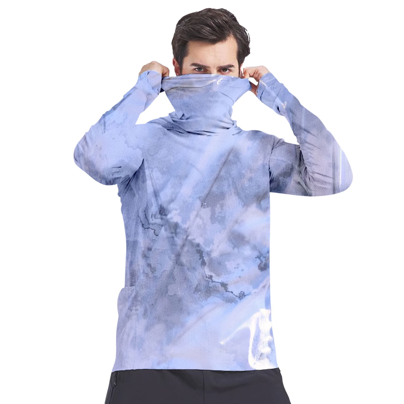 DeHolifer Men's Sun Protection Hoodie Long Sleeve Summer Lightweight UPF 50+ Fishing Hiking ...