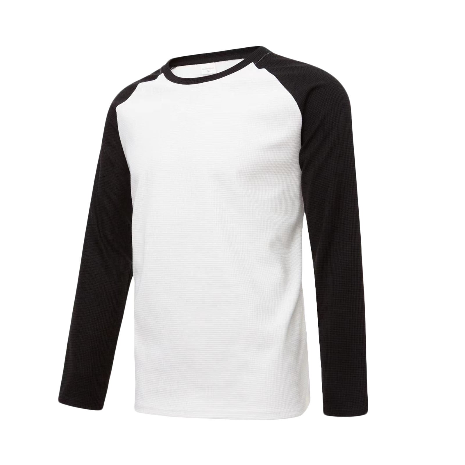 DeHolifer Men's T-Shirts Crewneck Reglan Sleeve Long Sleeve Color Block ...