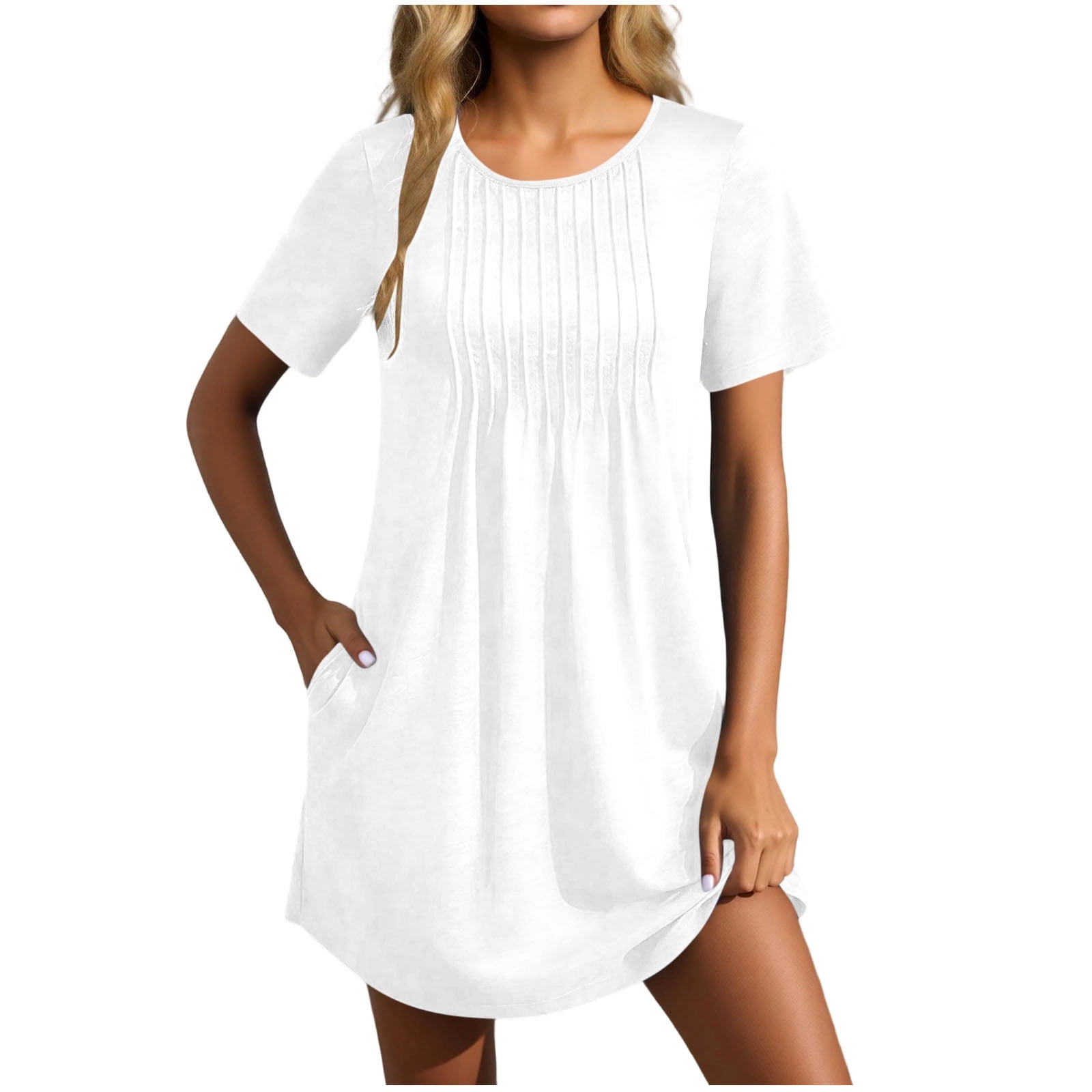 DeHolifer Swimsuit Coverup for Women Solid Color Bathing Suit Cover Ups ...