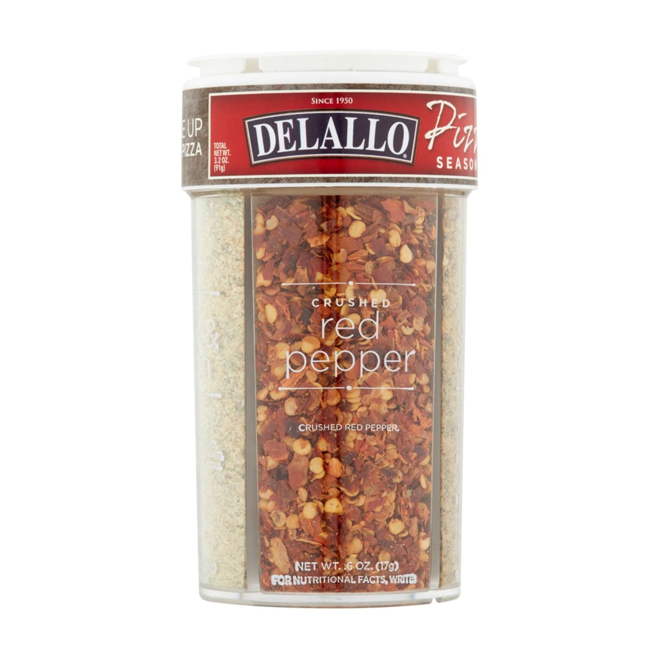 DeLallo 4 Spice Variety Pizza Seasoning Shaker, 3.2 Ounce, with Red ...