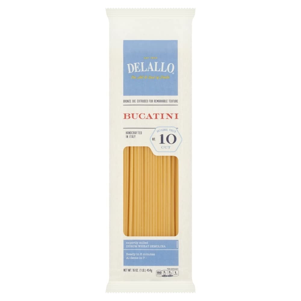 (Pack of 16) DeLallo Bucatini Pasta, 16 oz - Walmart.com