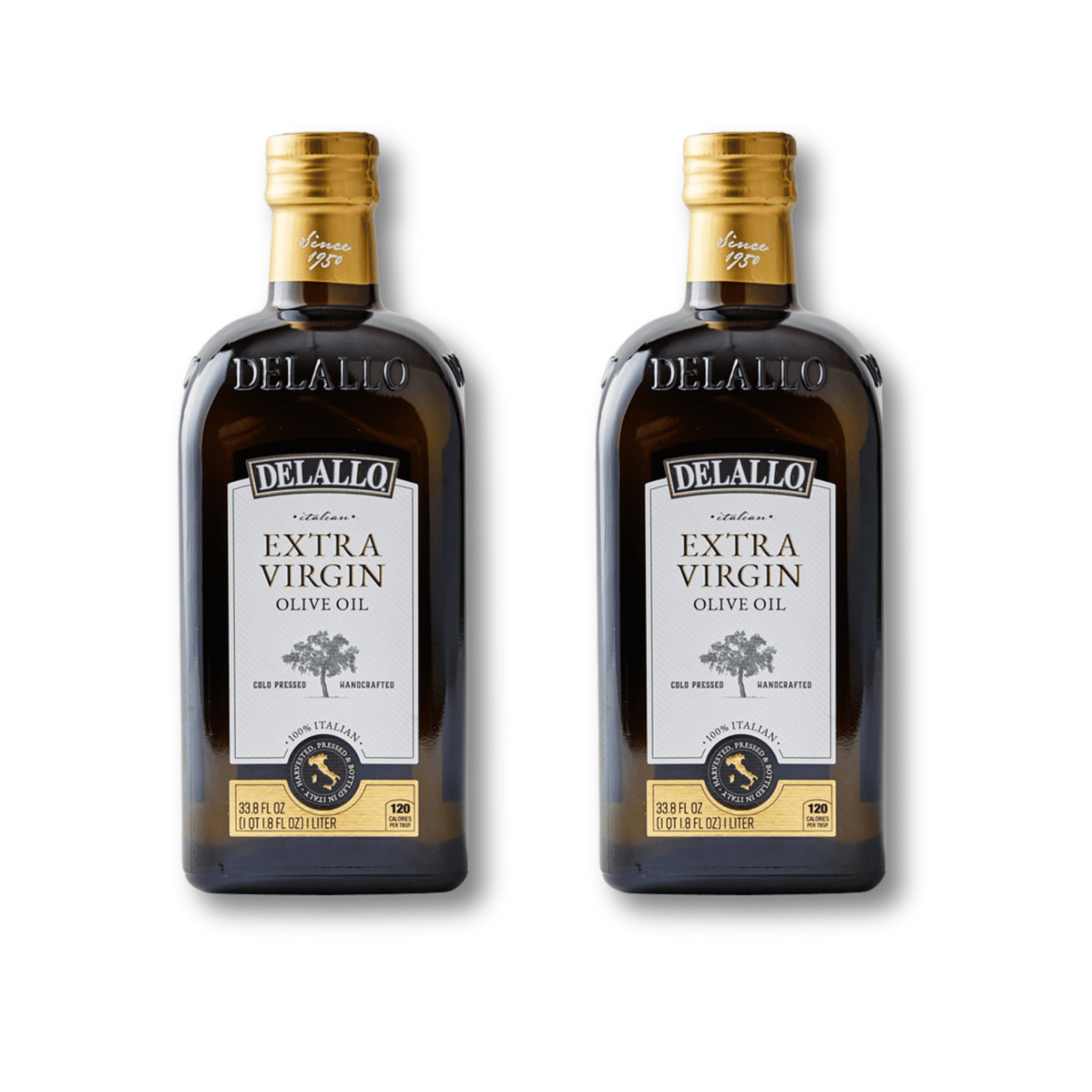 DeLallo Extra Virgin Olive Oil, Made in Italy, 33.8 oz Bottle (2 Pack ...