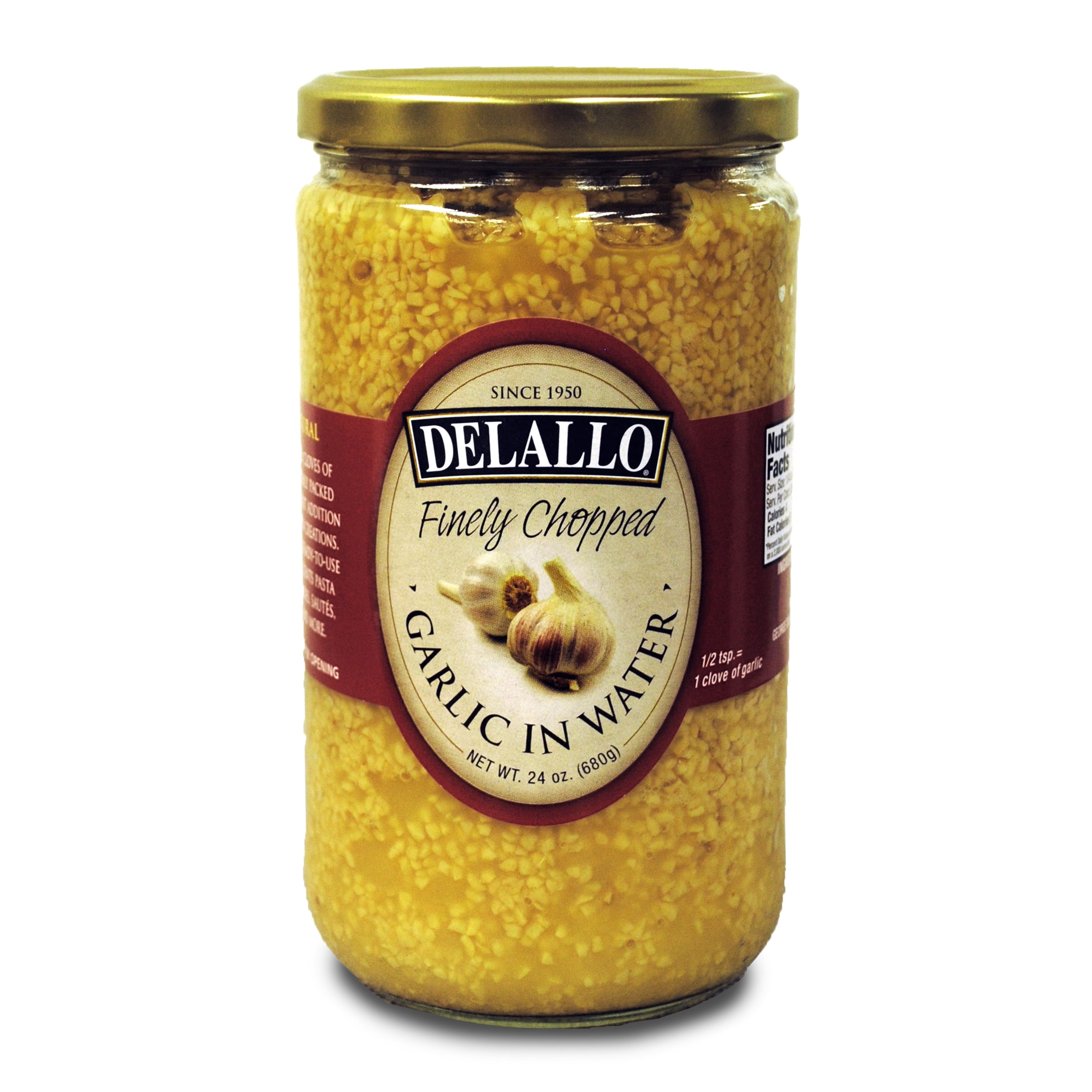 DeLallo Fine Chopped Garlic in Water, 24 oz - Walmart.com