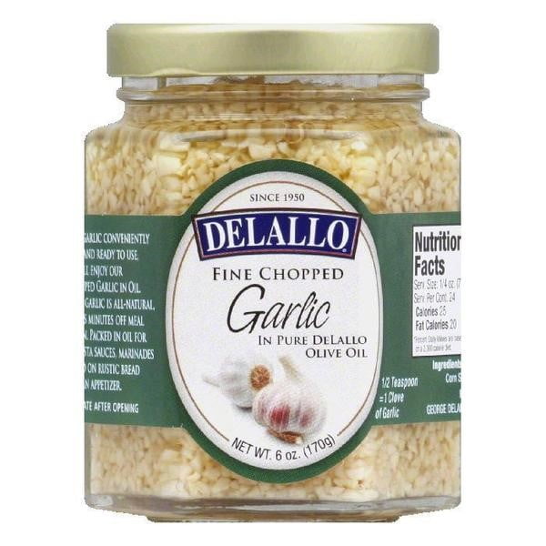 DeLallo Garlic, Fine Chopped, 6 oz - Walmart.com