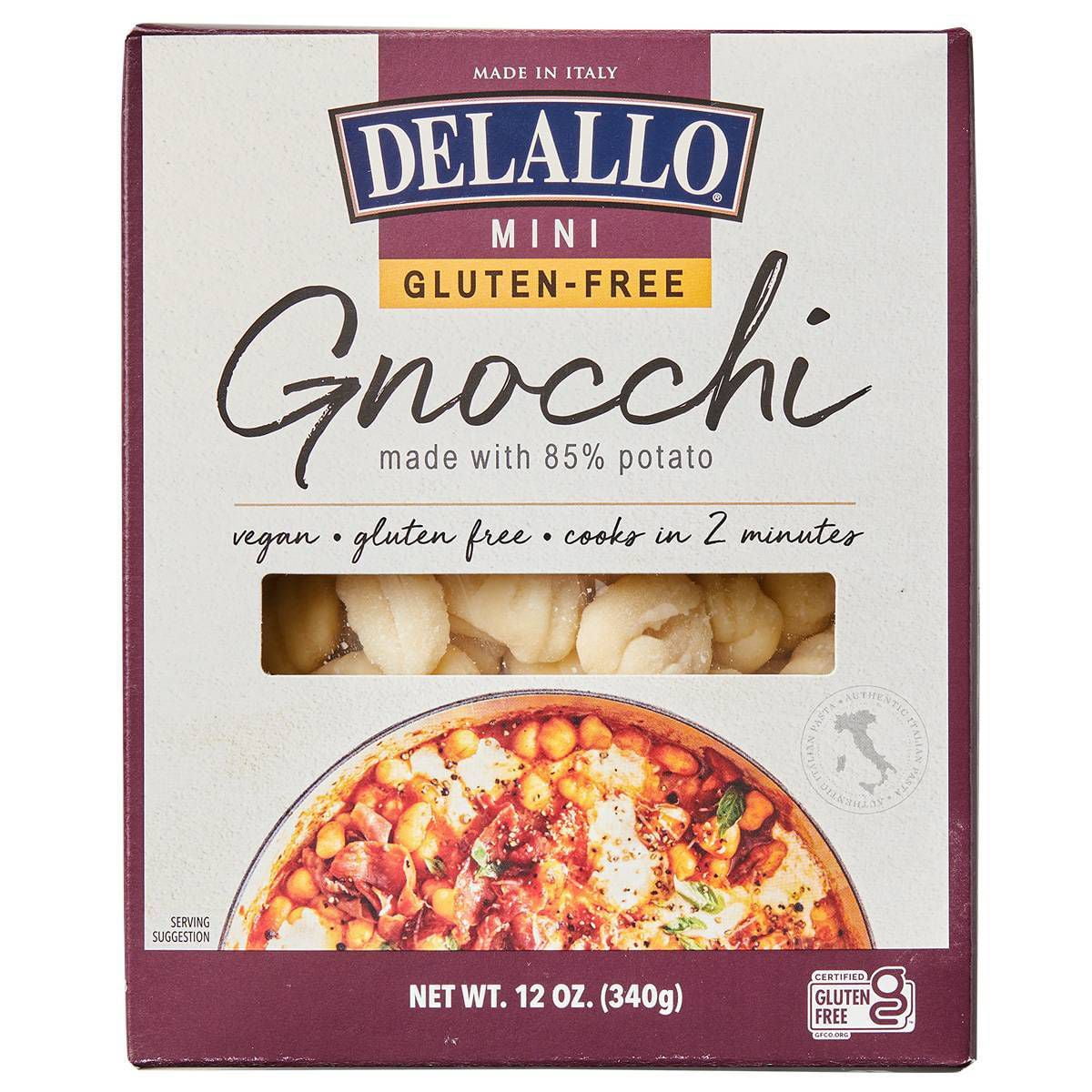 DeLallo Gluten-Free Mini Gnocchi - 12oz - Walmart.com