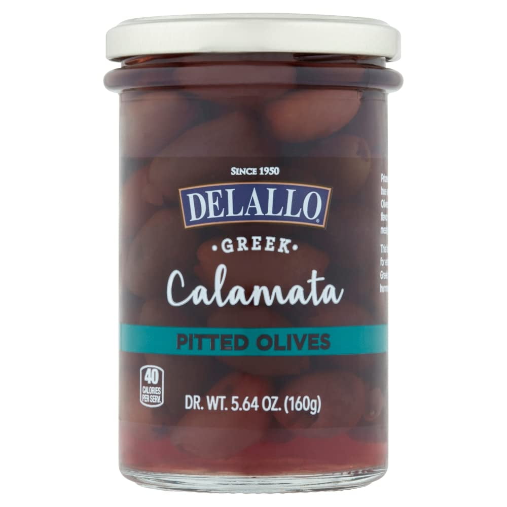 DeLallo Greek Calamata Pitted Olives, 5.3oz Jar, 6-Pack - Walmart.com