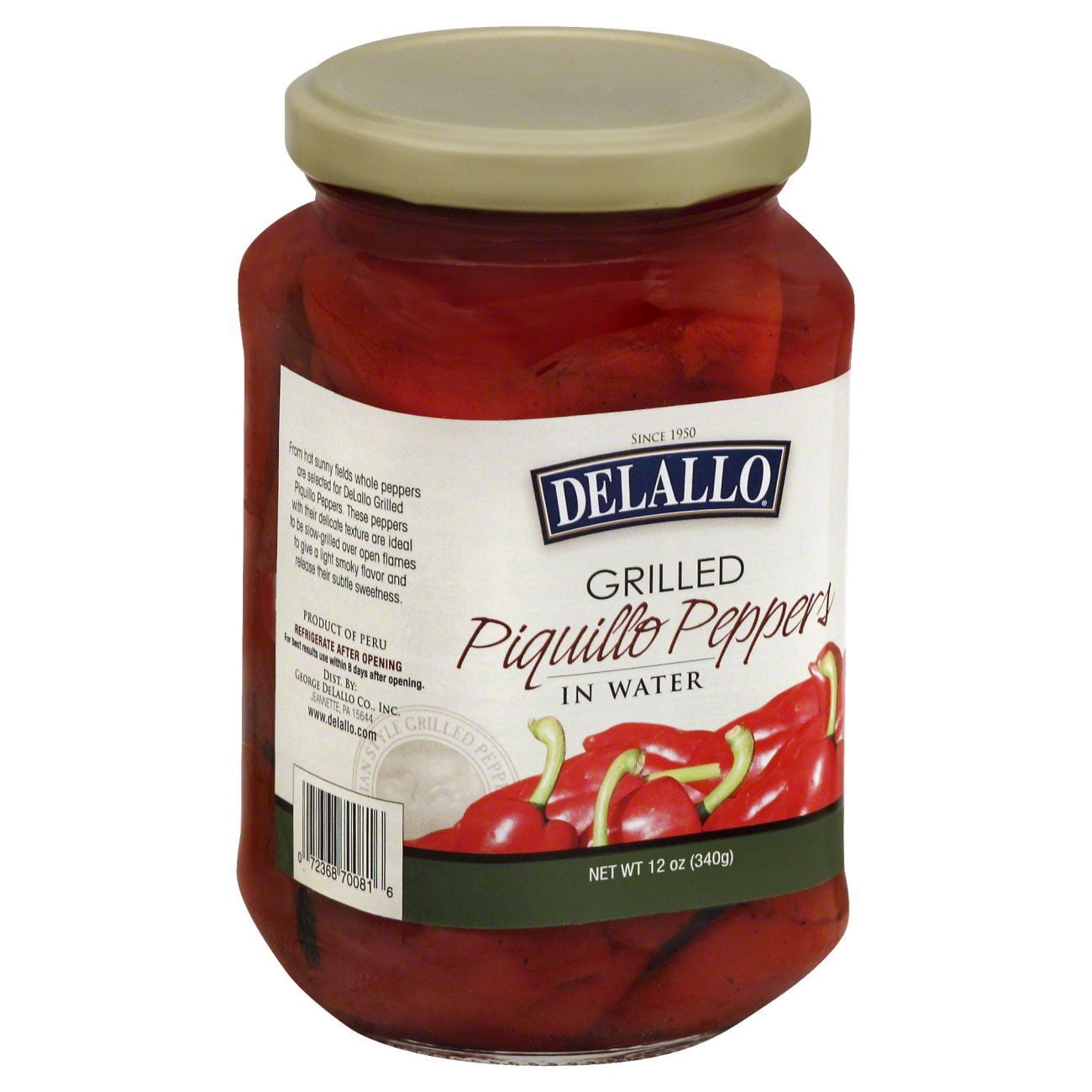 DeLallo Grilled Piquillo Peppers in Water - 12 oz - Walmart.com