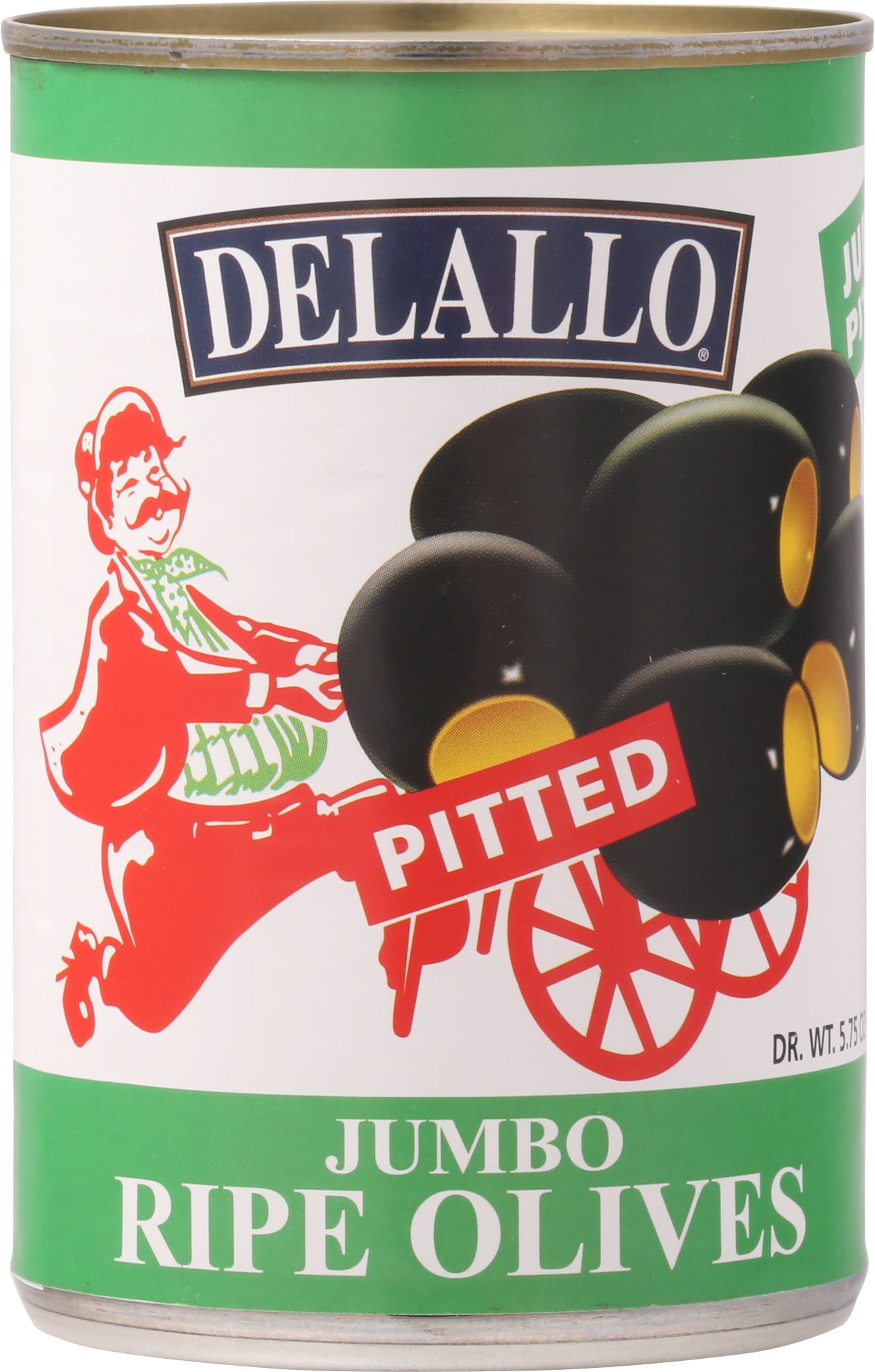 DeLallo Jumbo Ripe Pitted Olives, 5.75 oz - Walmart.com