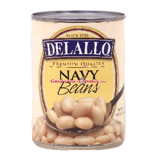 DeLallo Navy Beans, 15.5 oz (Case of 12) - Walmart.com