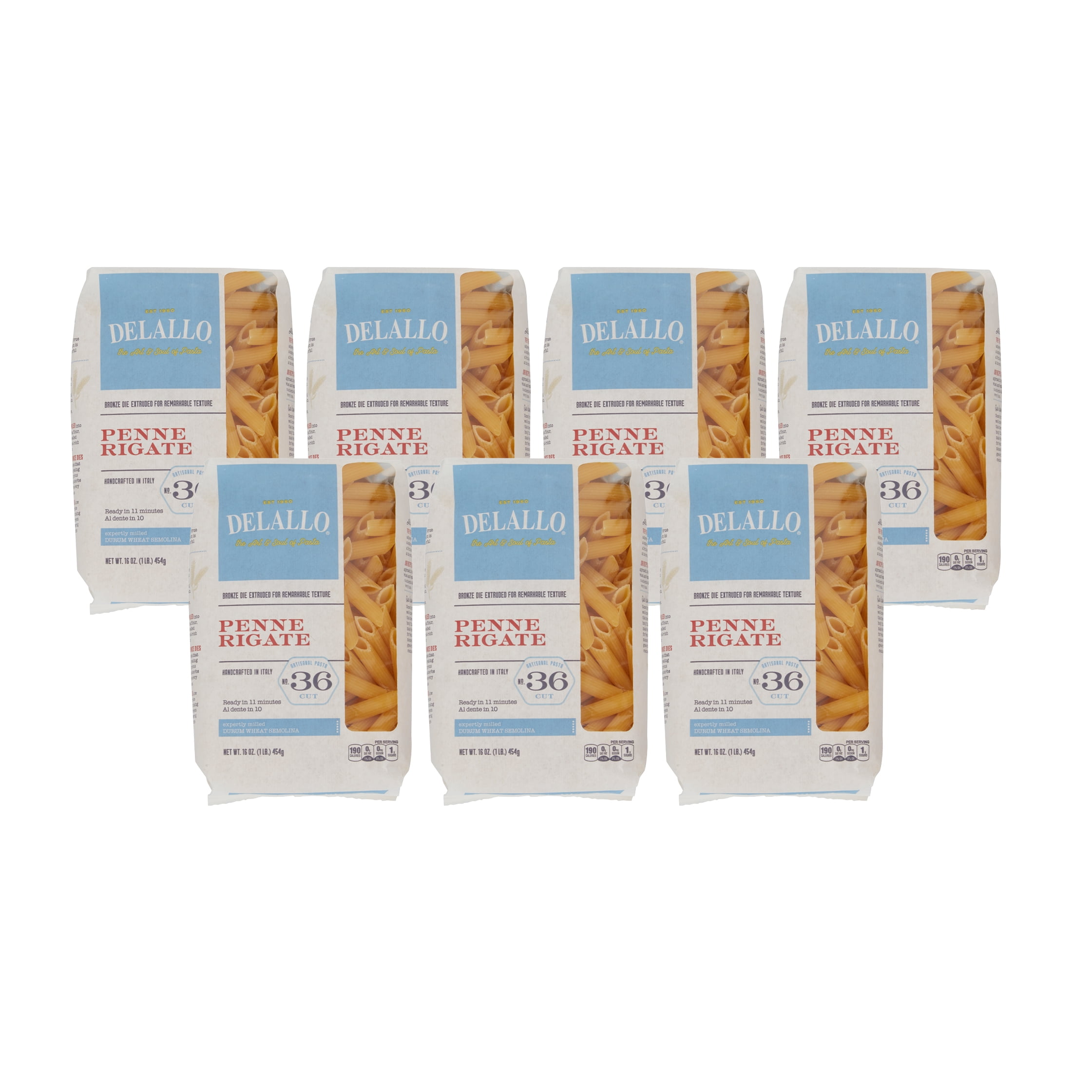DeLallo, Penne Rigate Pasta, Made in Italy, Cooks in 11 Minutes, Non ...