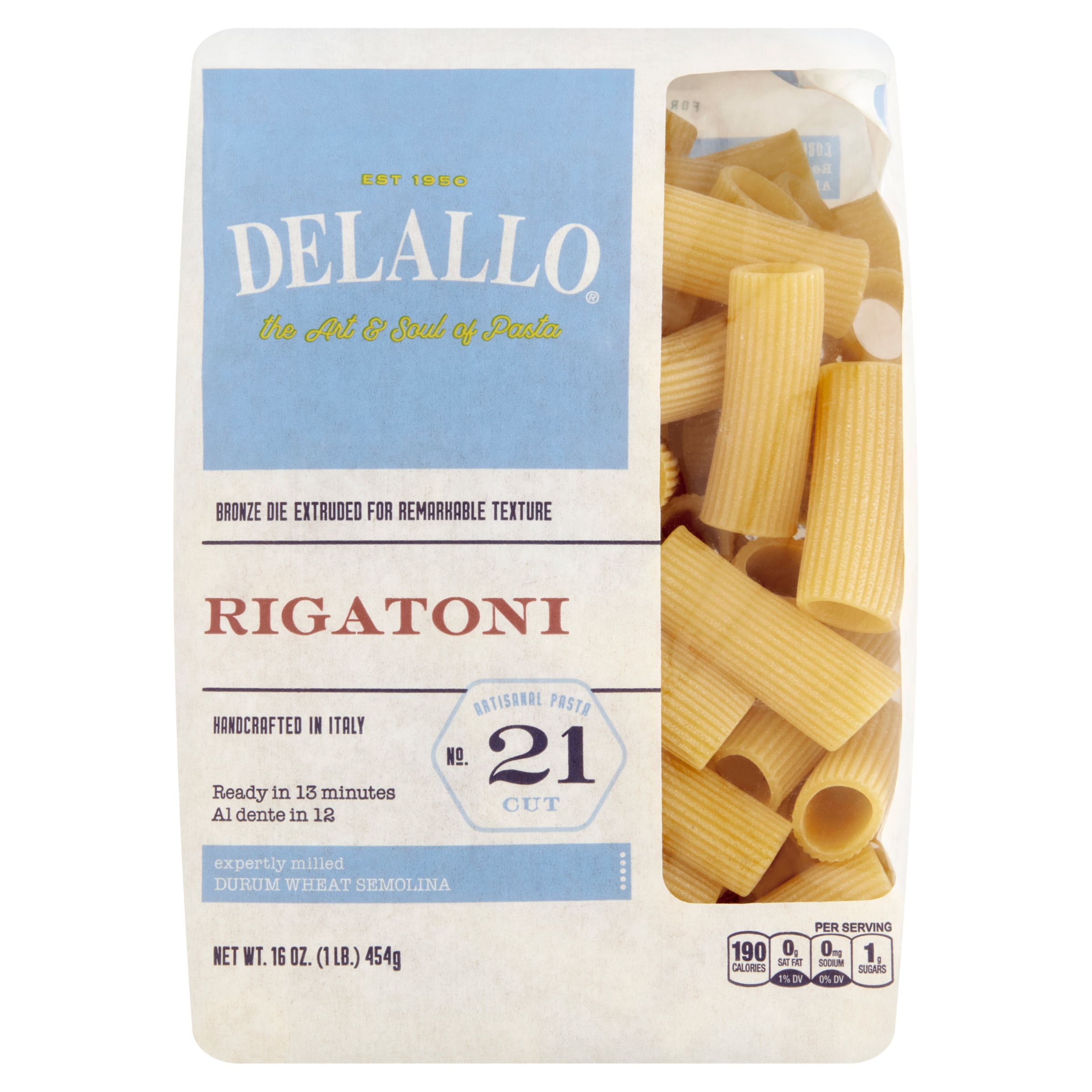 DeLallo Rigatoni Pasta, 16 oz - Walmart.com