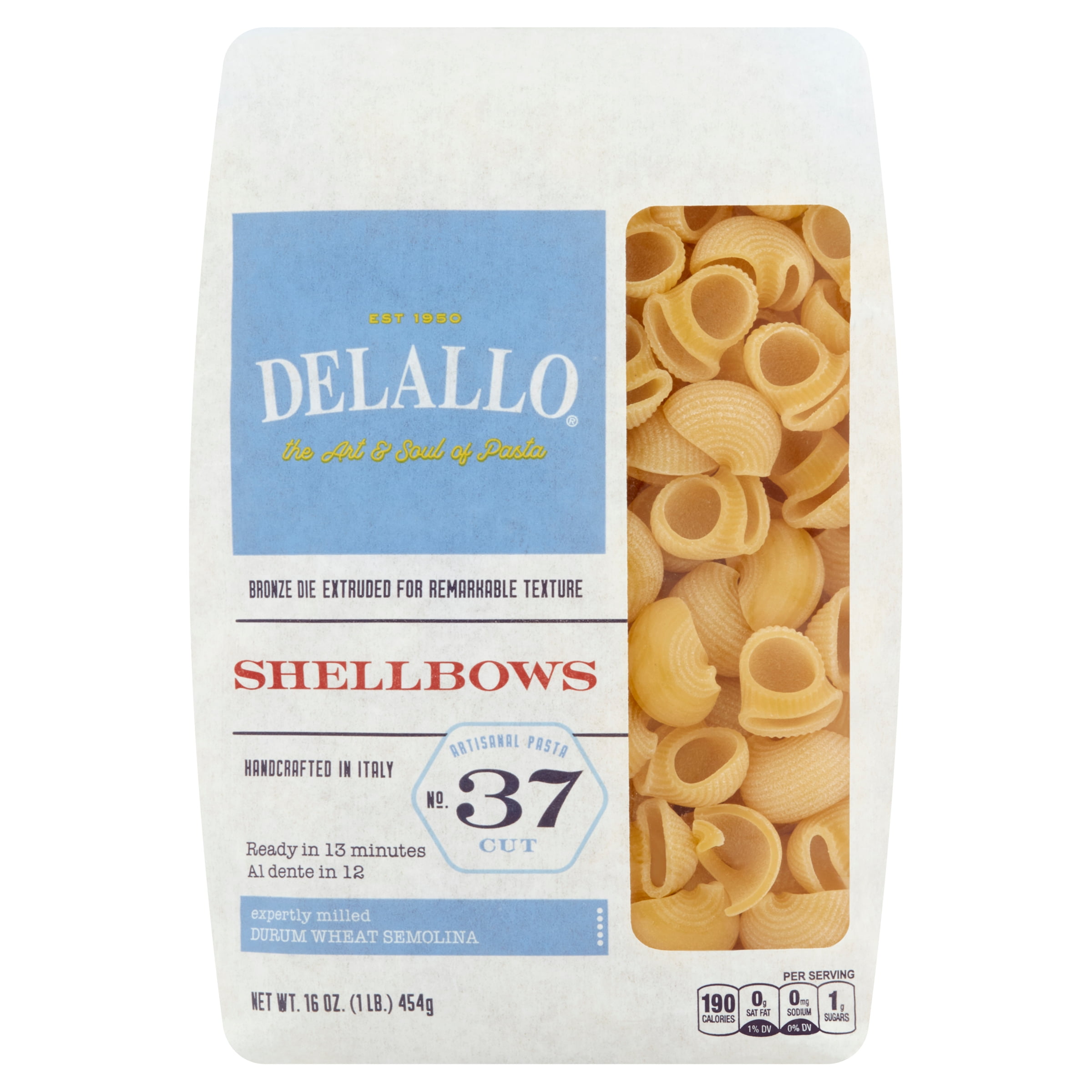 DeLallo Shellbows Pasta, 16 oz - Walmart.com