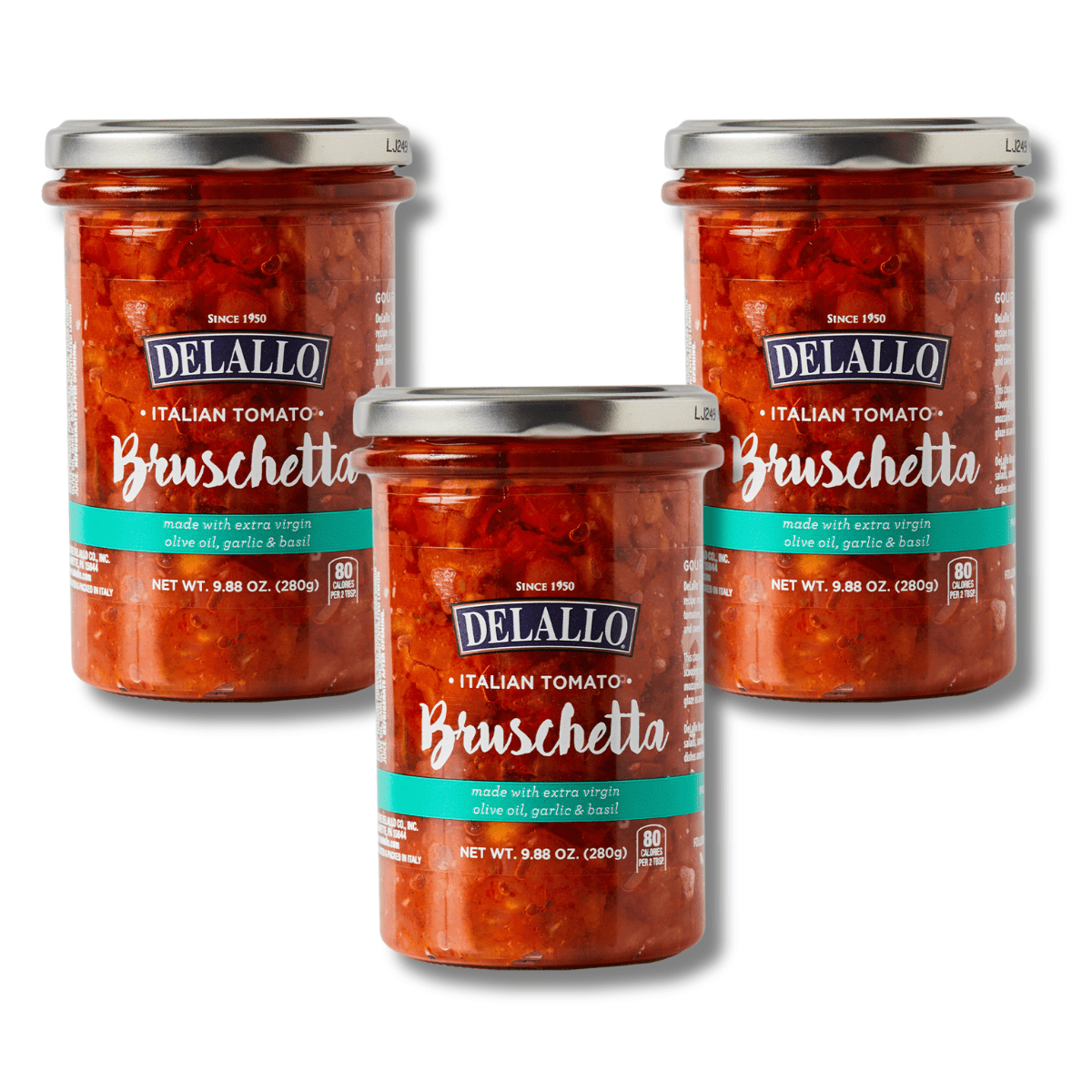 DeLallo Tomato Bruschetta, 9.88 oz Jar, Made with Extra Virgin Olive ...