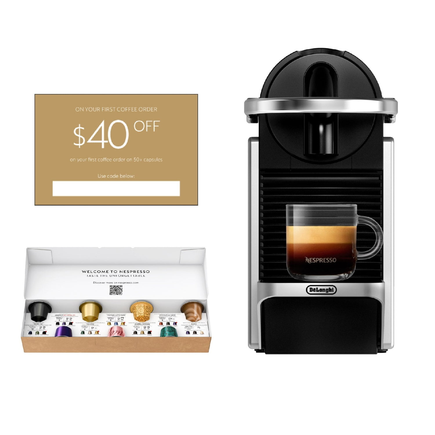 DeLonghi Nespresso Pixie Espresso Machine - Walmart.com