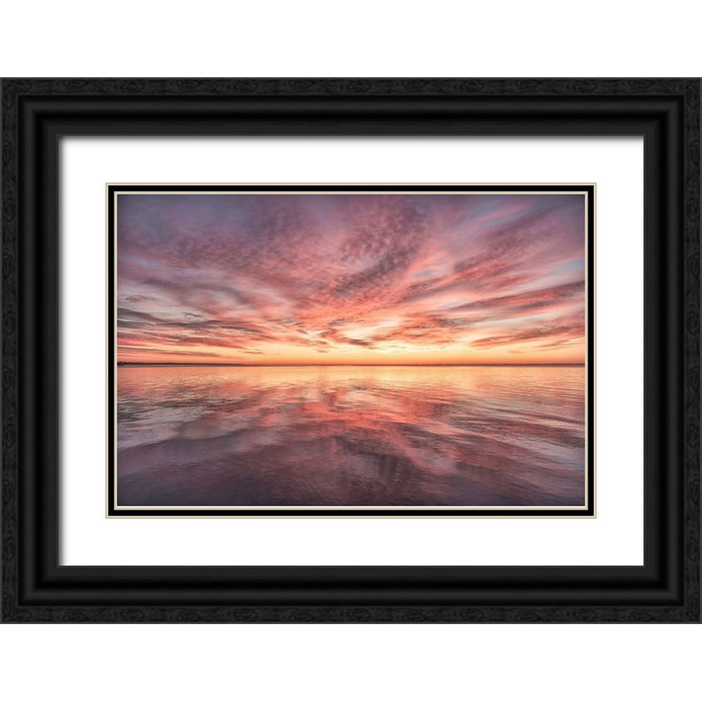 DeLuca, Pat 14x11 Black Ornate Wood Framed with Double Matting Museum ...